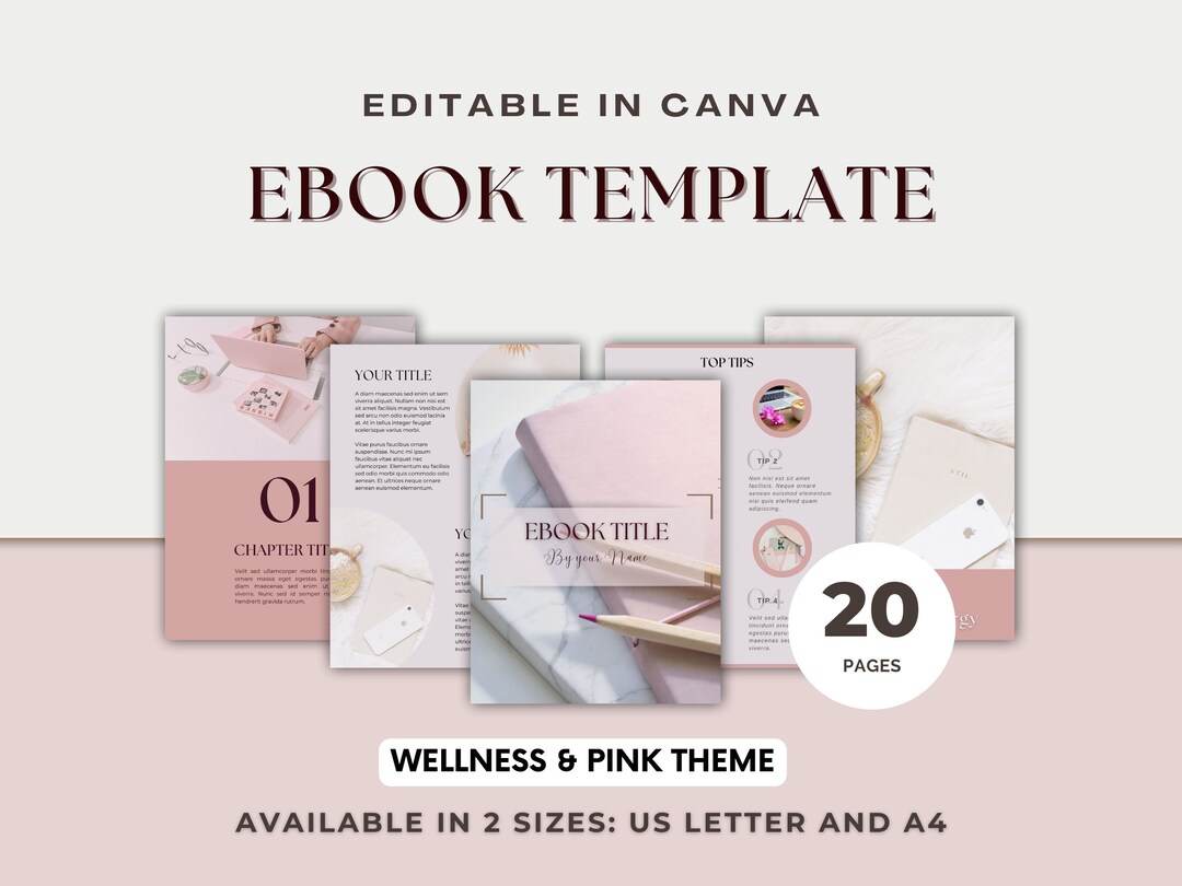 Pink Ebook Template Canva Minimalist Ebook Template Lead Magnet ...