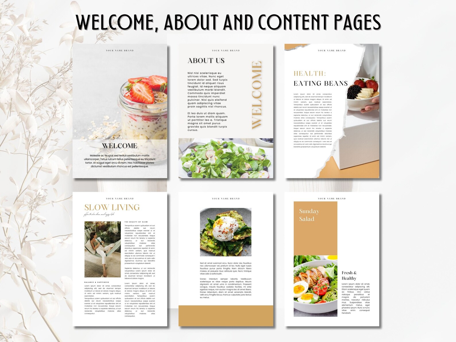 Catalog Template Canva Lead Magnet Food Magazine Template Canva ...