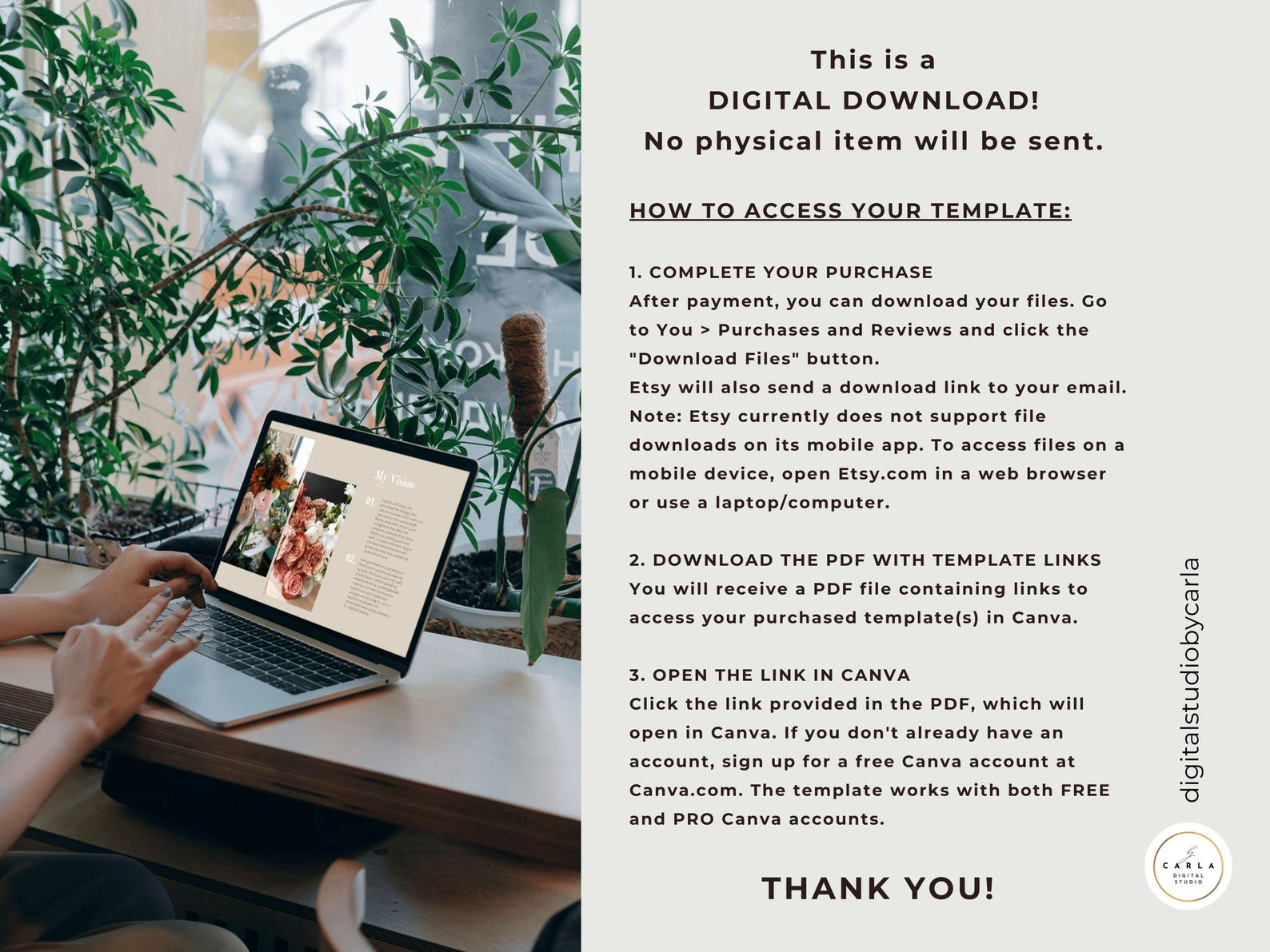 Florist Portfolio Template Canva | Digital Business Lookbook | Wedding ...