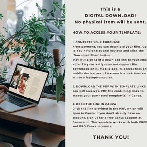 Florist Portfolio Template Canva | Digital Business Lookbook | Wedding ...