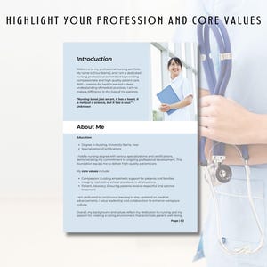 Nursing Professional CV Template | Curriculum Vitae Template Canva ...
