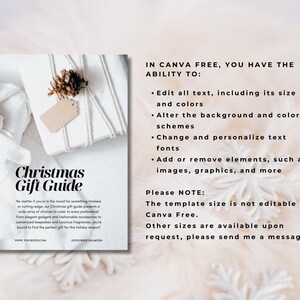 Christmas Products Catalog Template Canva, Gift Guide Templates ...