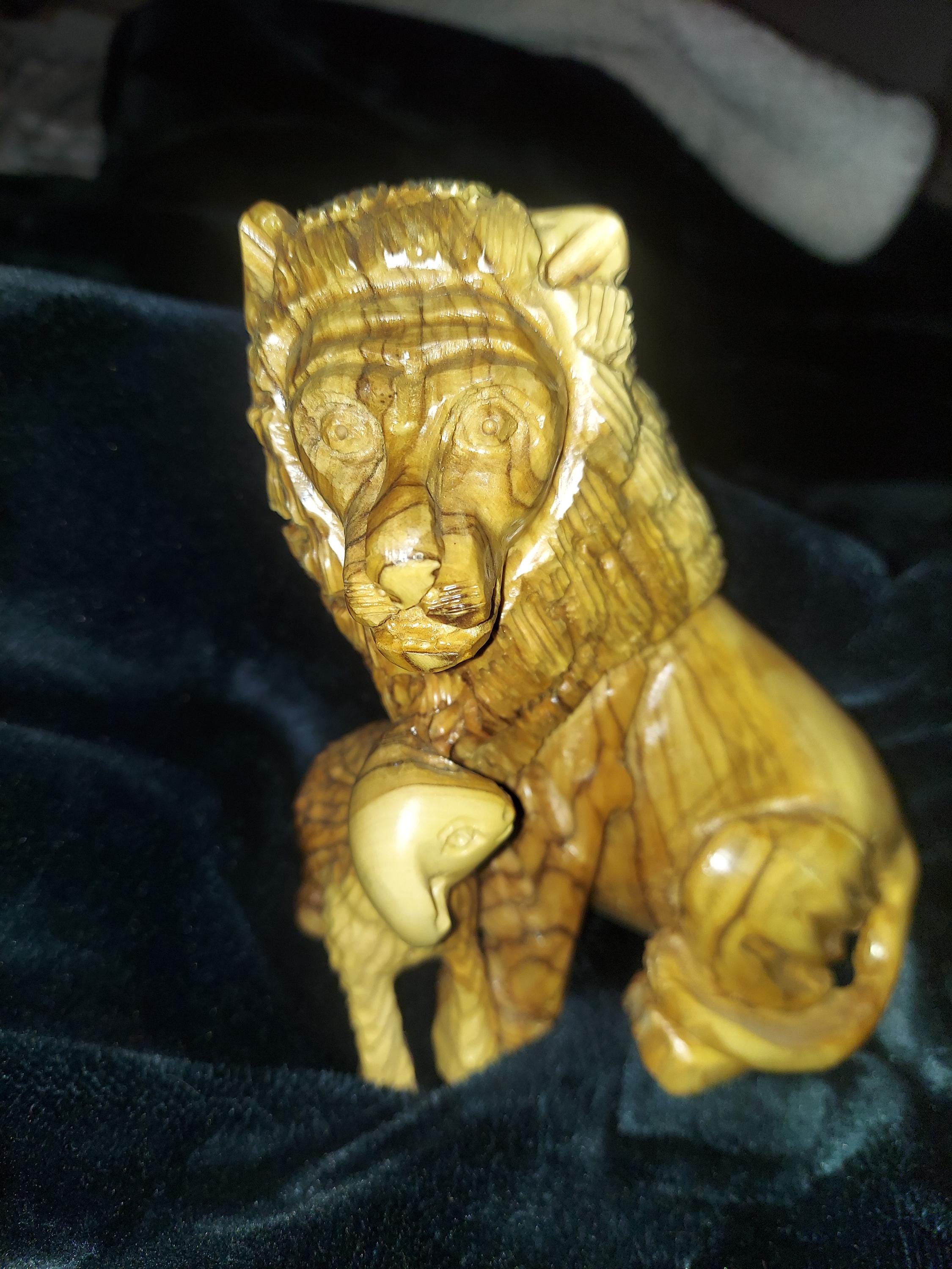 Lion & the Lamb Olive Wood Made in the Holy Land | Lion and Lamb Home ...