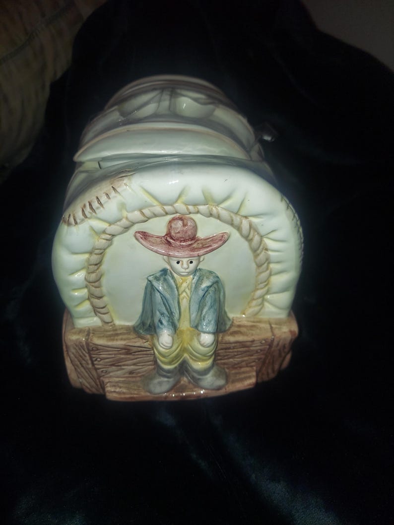 Rare VINTAGE Stagecoach Cookie Jar Western Cowboy Jar - Etsy