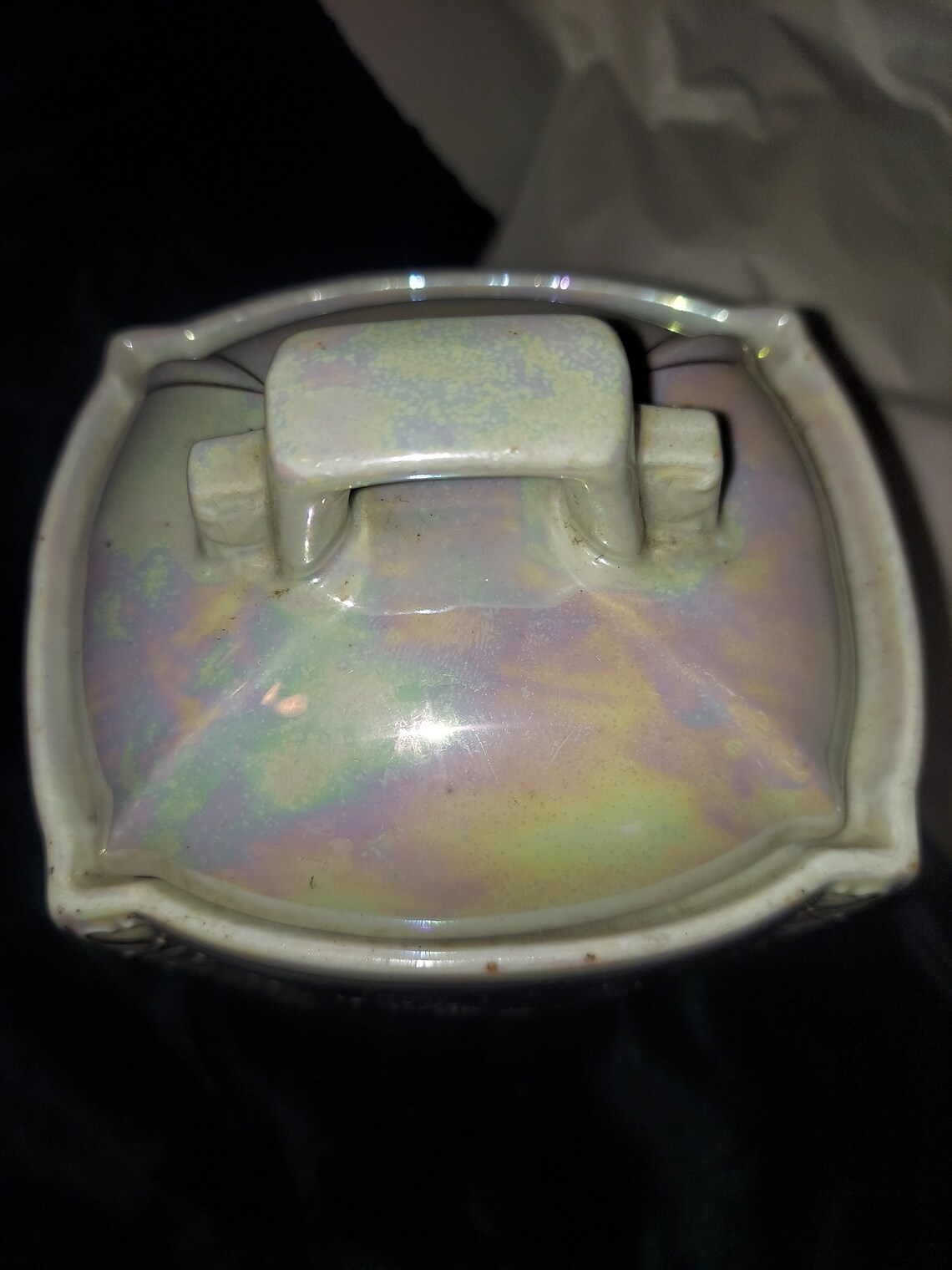 8 Beautiful Lusterware German Canister Set. Early 1900s. Iridescent ...