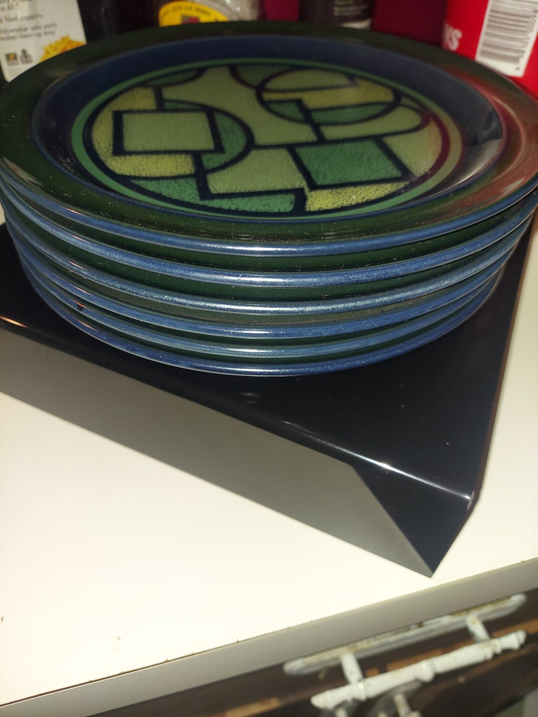 Noritake Primastone BAY ROC Set of 6 Salad Plates Mid Century Hard to ...