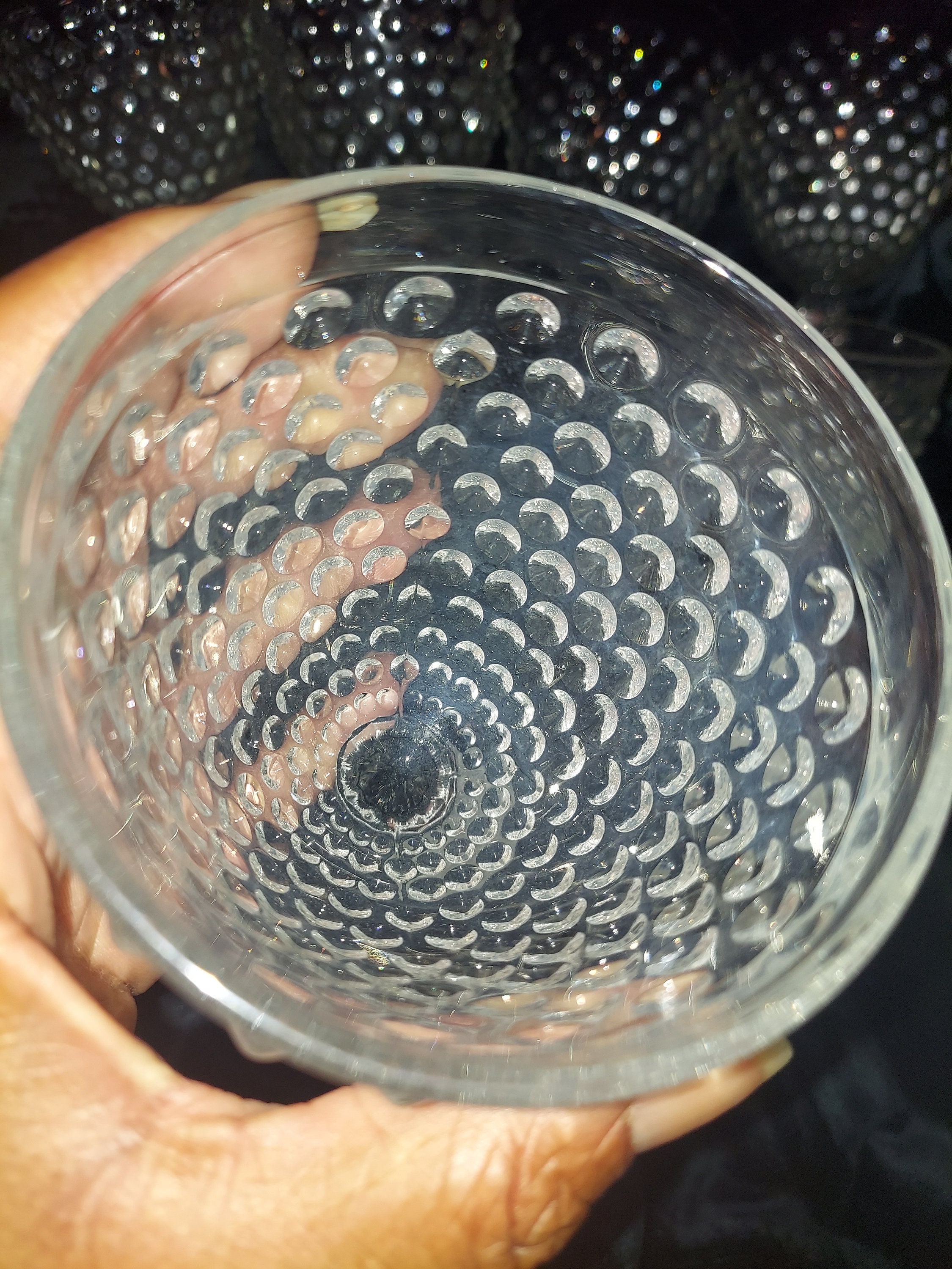 Charming Set of 6 Hobnail Wine Glasses or Water Goblets, by Maker ...