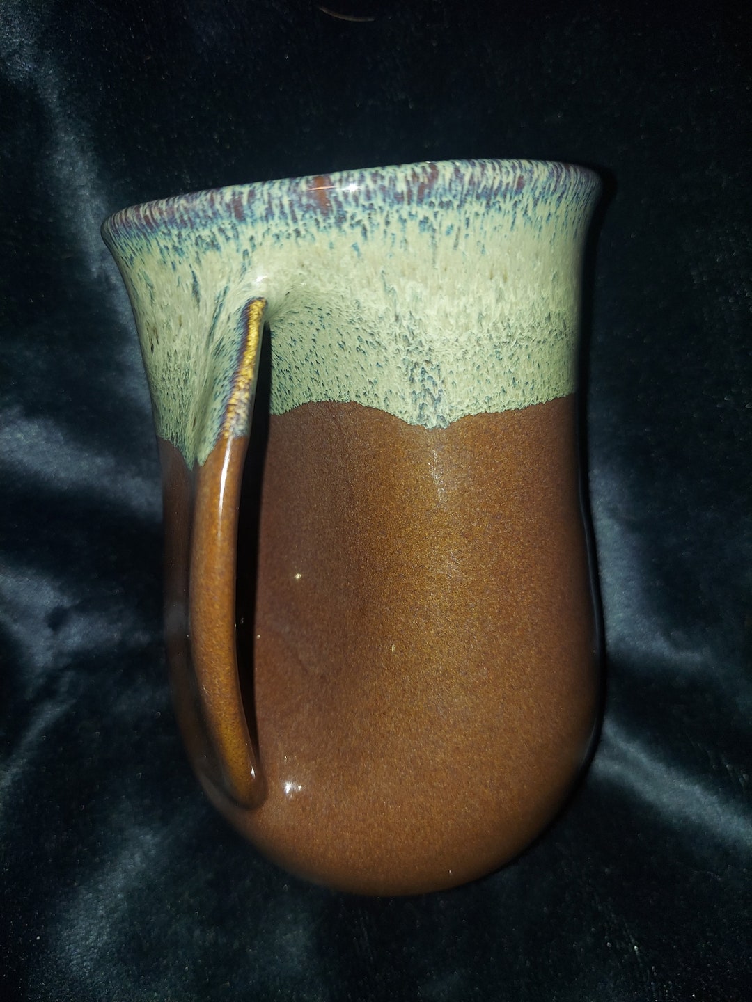 Neher Art Pottery Coffee Cup Right Handed Warmer Mug Handmade Signed ...