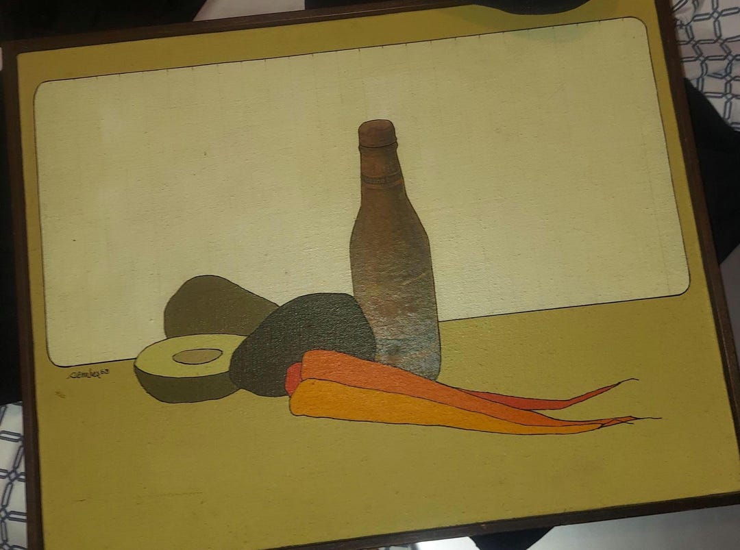 Rare Vintage Framed John Sember 1968 Painting Minimalist Artist Signed ...