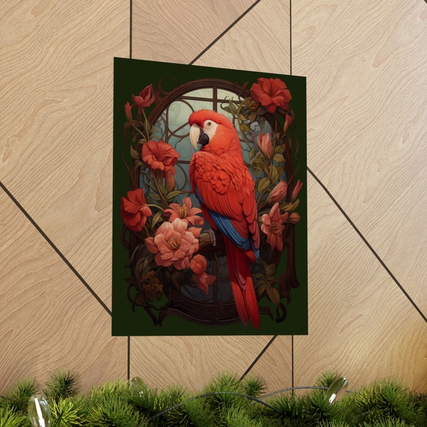 Parrot Poster - Etsy