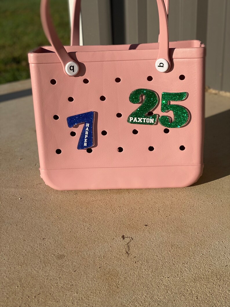 Number Bogg Bag Charms - Etsy