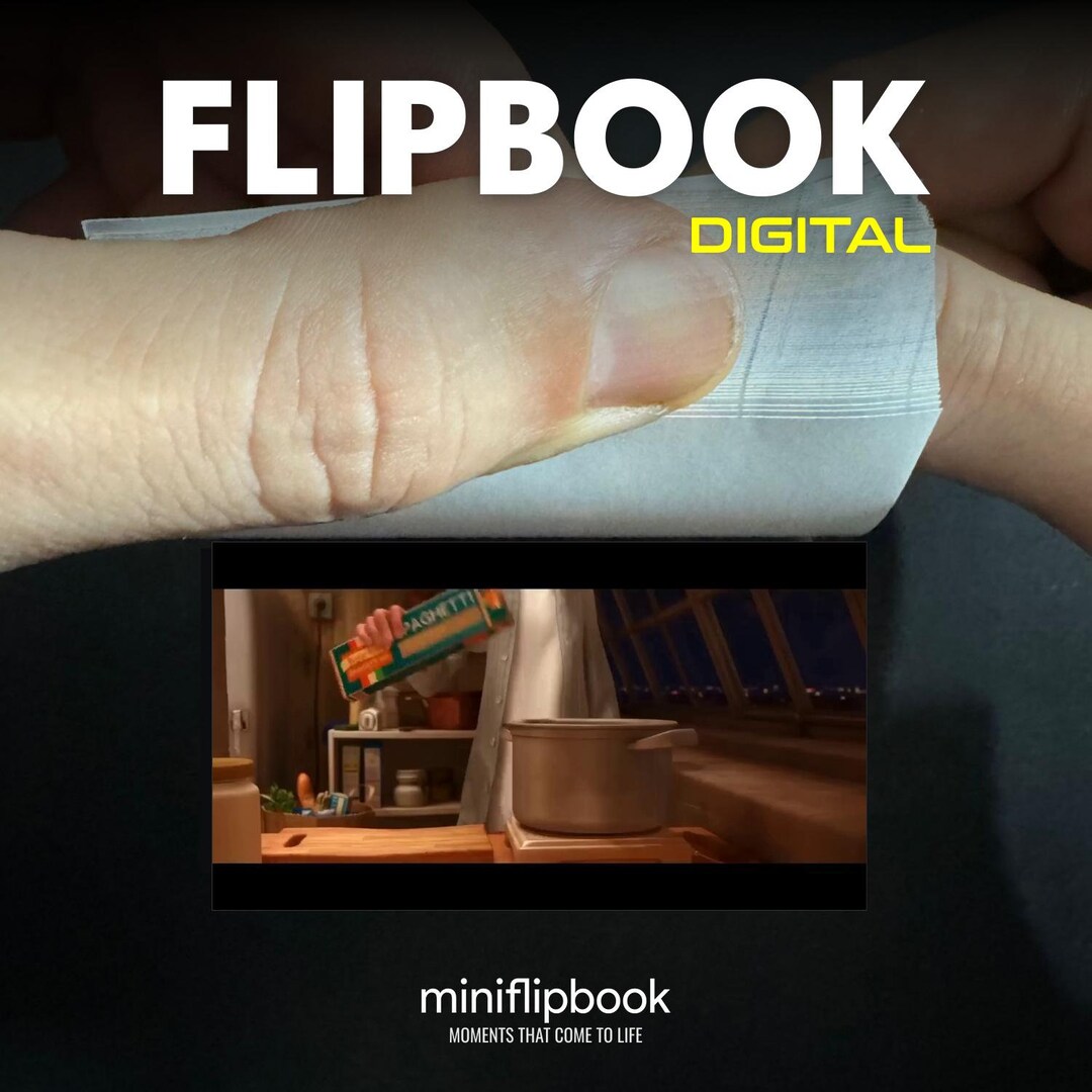 Flipbook Digital Spaguetti Ratatouille FD-031 - Etsy