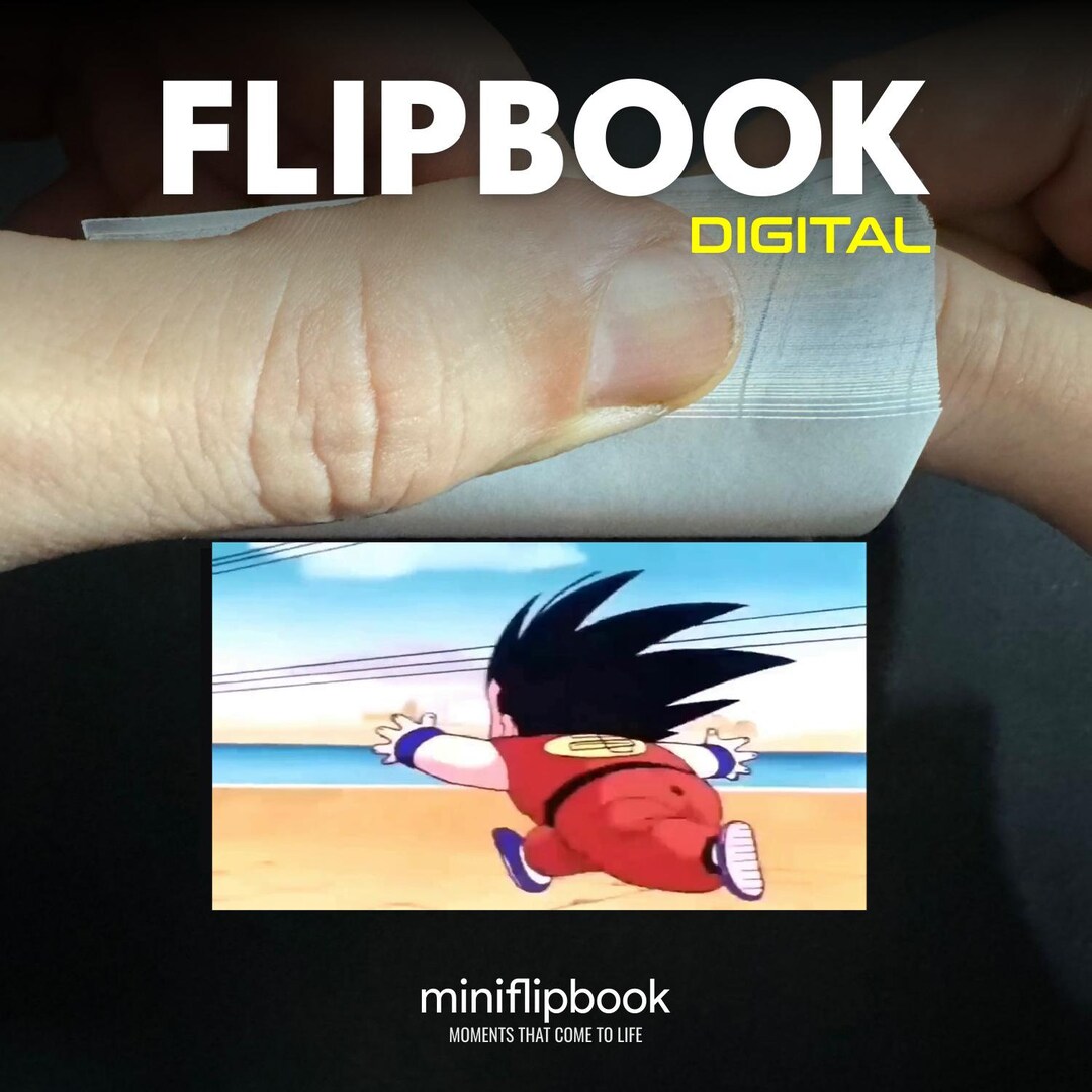 Flipbook Digital Goku and His Grandfather FA-006 - Etsy