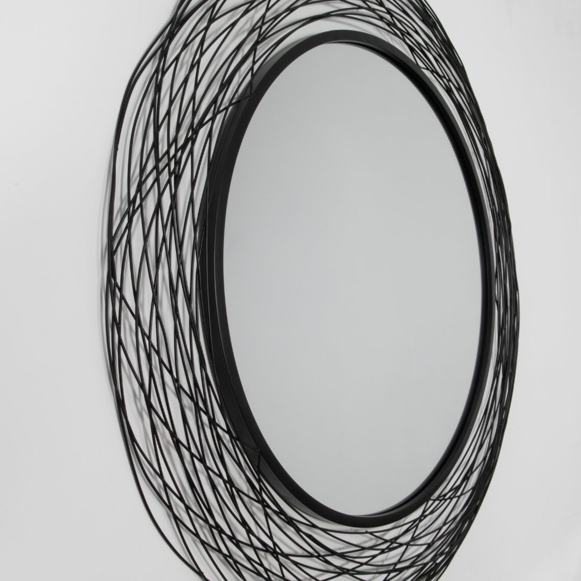Nest Effect Metal Round Mirror Home Decor Mirror Stylish Mirror Unique ...