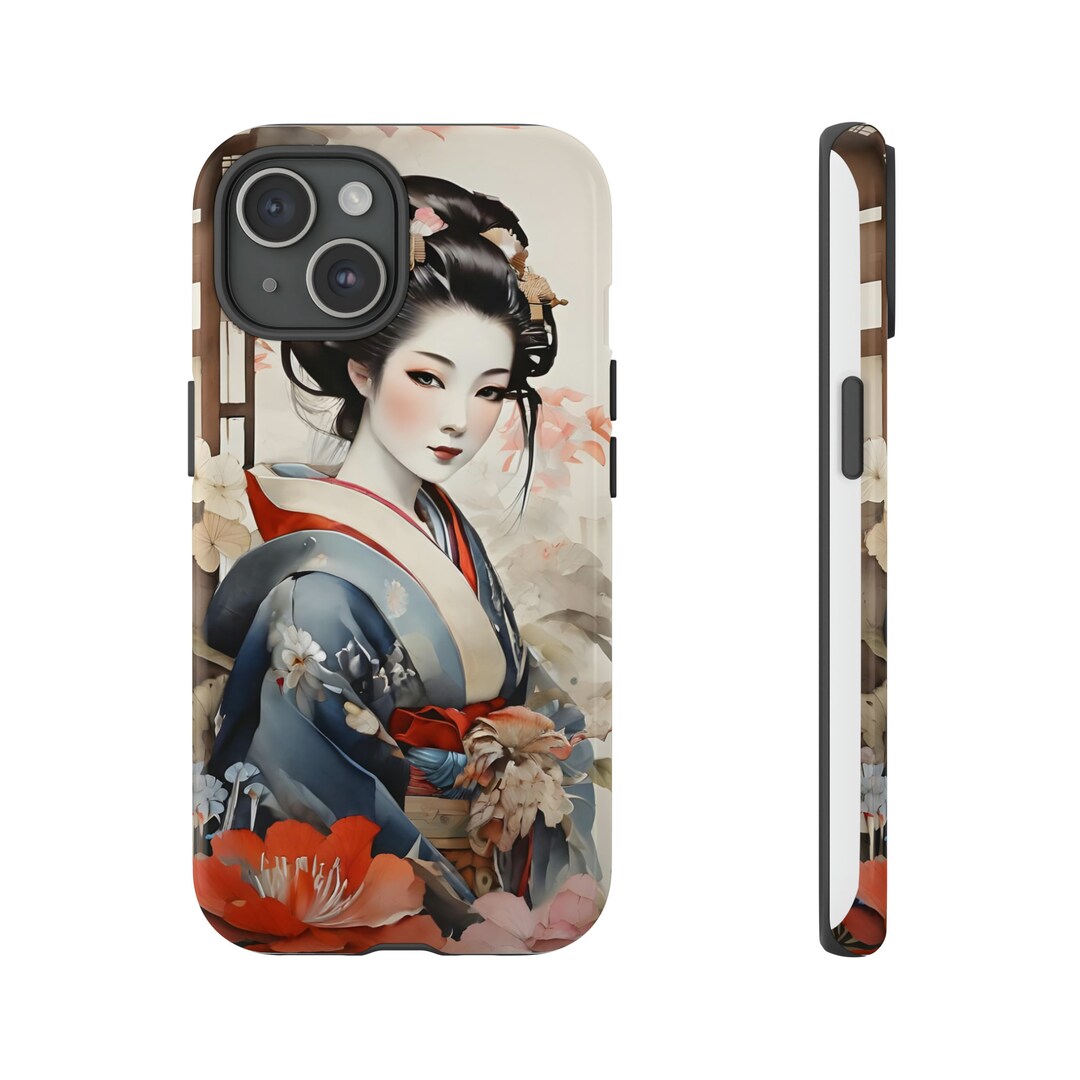 Beautiful Japanese Geisha Painting 2, Tough Cases, Phone Case - Etsy