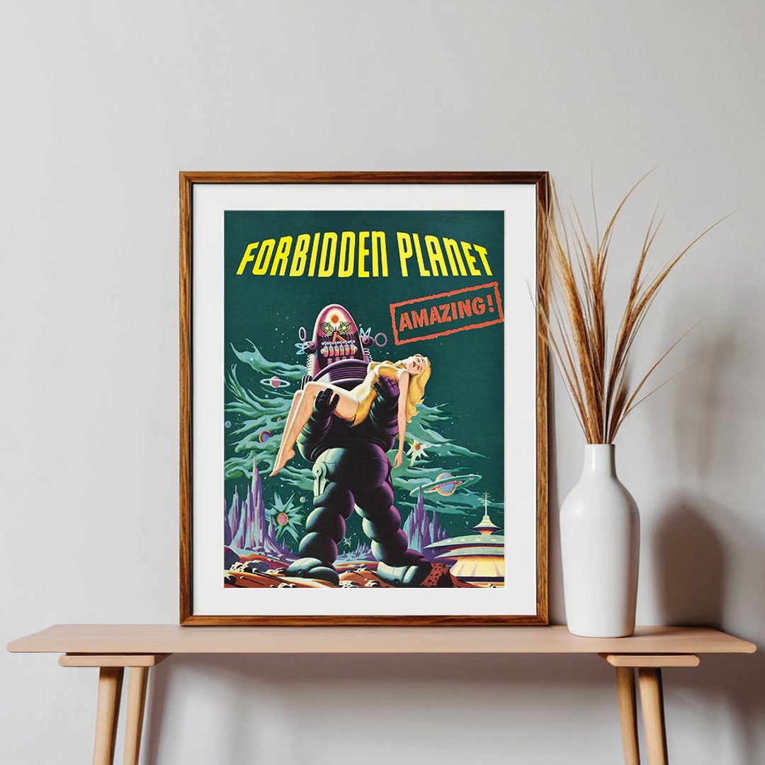 Forbidden Planet Vintage Poster | Retro Robby the Robot | Printable ...