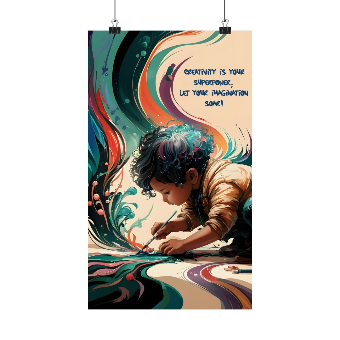 The Colors of Joy 2 Child's Inspiration Vertical Poster - Etsy