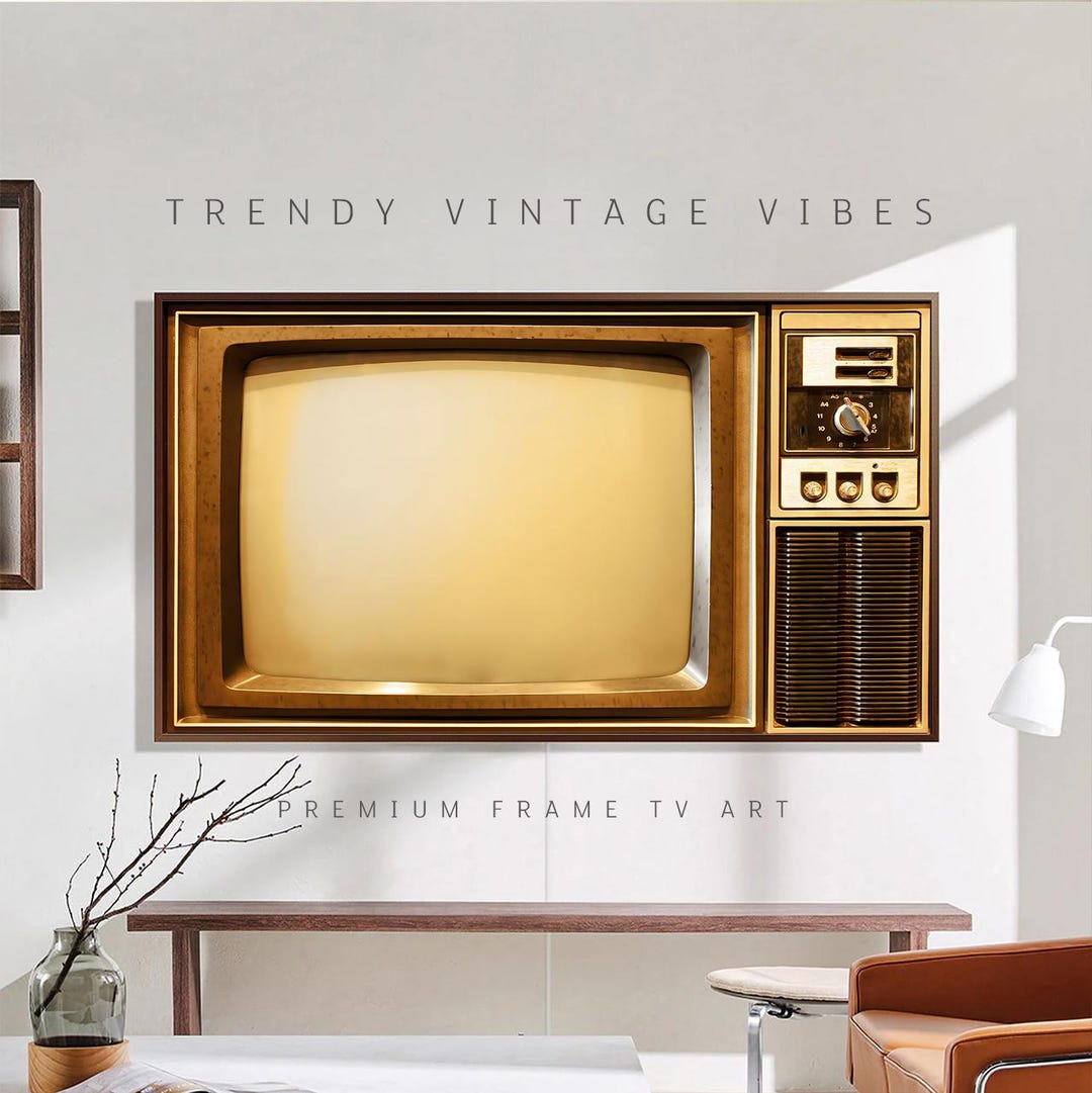 Retro TV Frame Art: Vintage Television 4K & Printable (digital Download ...