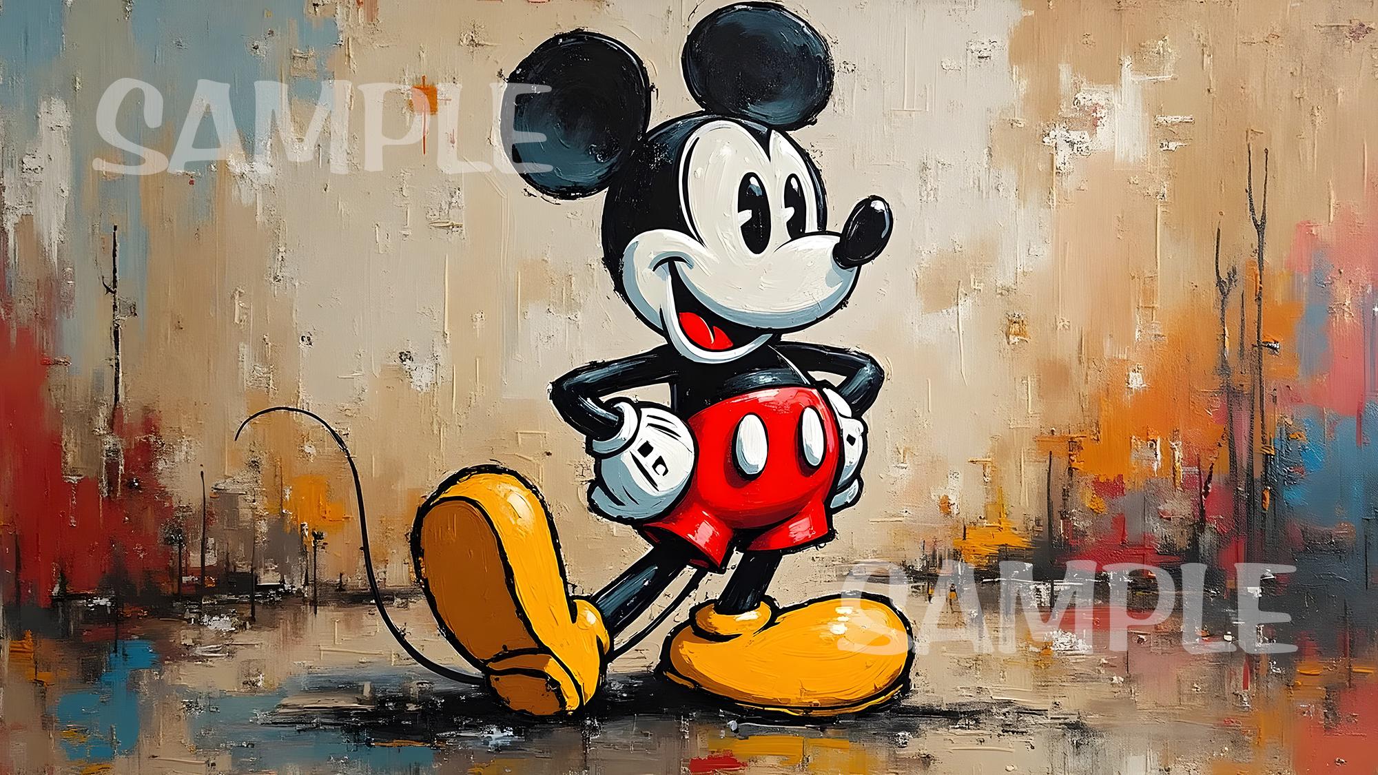 Pop Art Mickey Mouse Frame TV Art: Vintage Cartoon (8K Digital Download ...