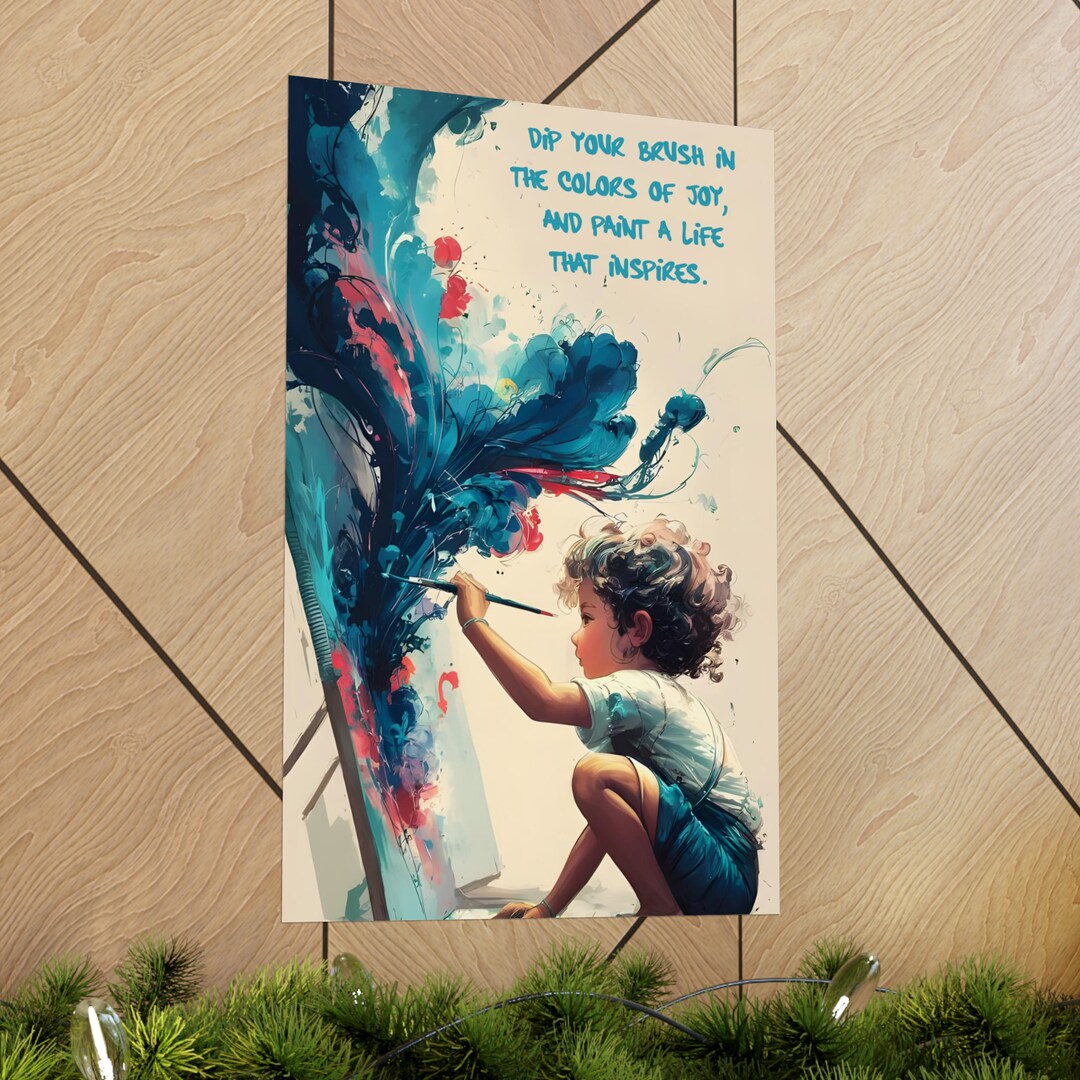 The Colors of Joy, Vertical Poster - Etsy