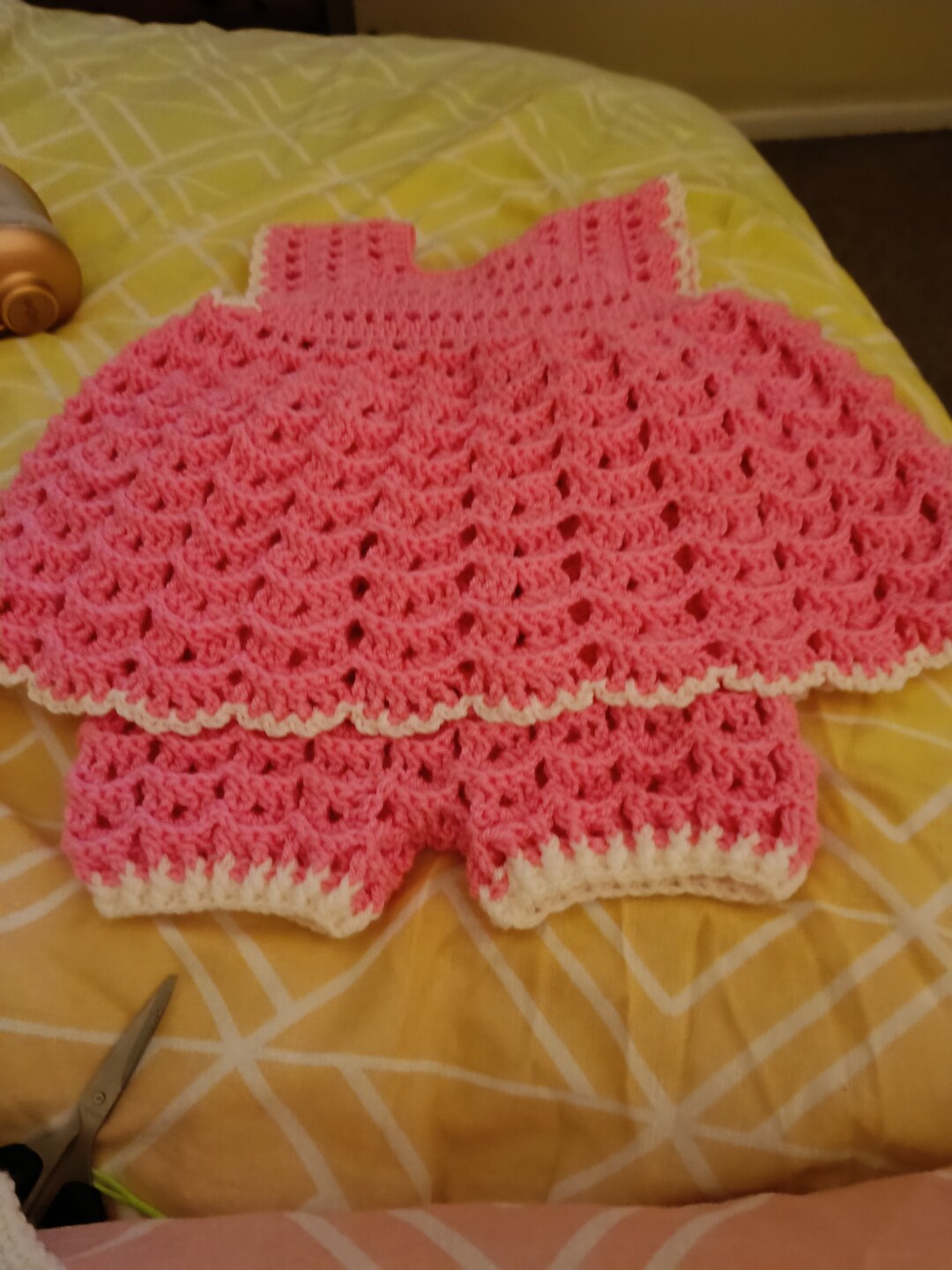 Pink Dress and Nappy Cover - Etsy