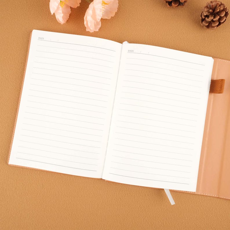 Custom Journal Set With Pen, Personalized A5 Leather Notebook for Men ...