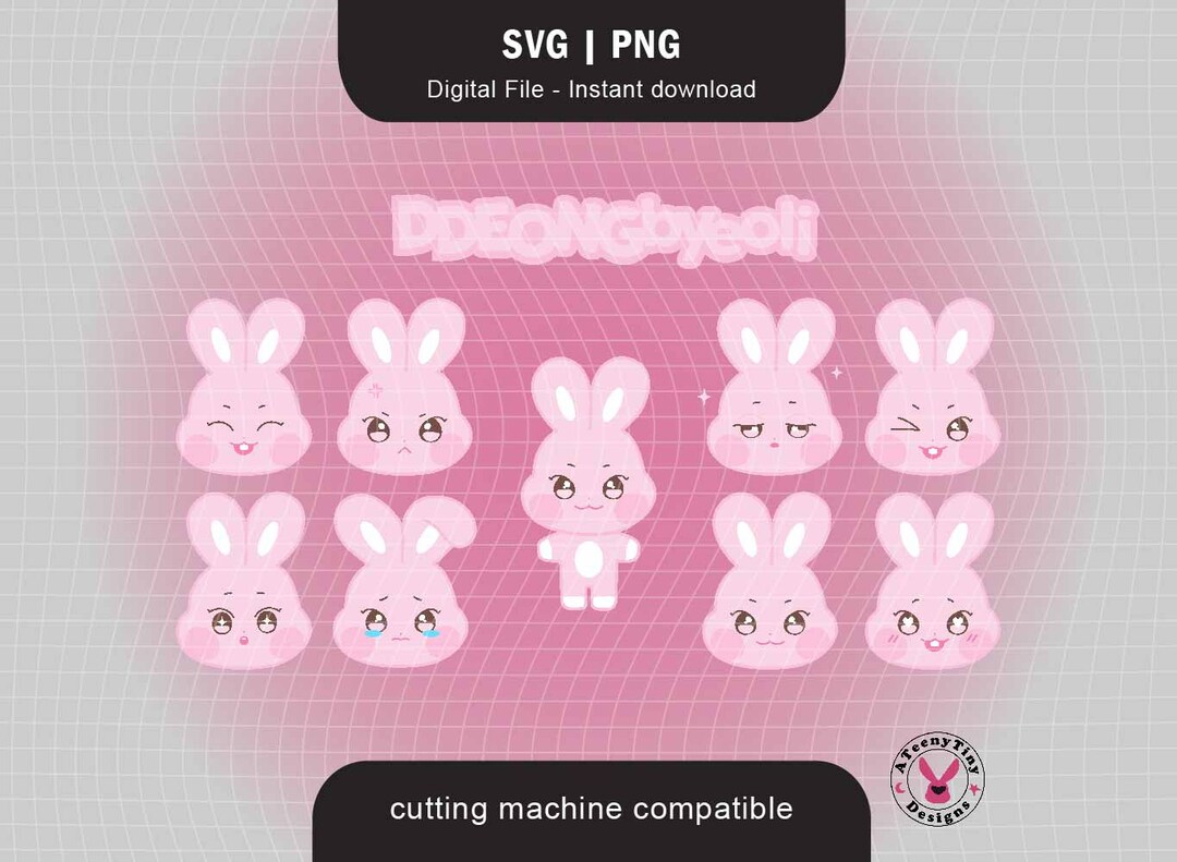 Aniteez Ddeongbyeoli Emojis SVG PNG Digital File | Ateez Seonghwa ...