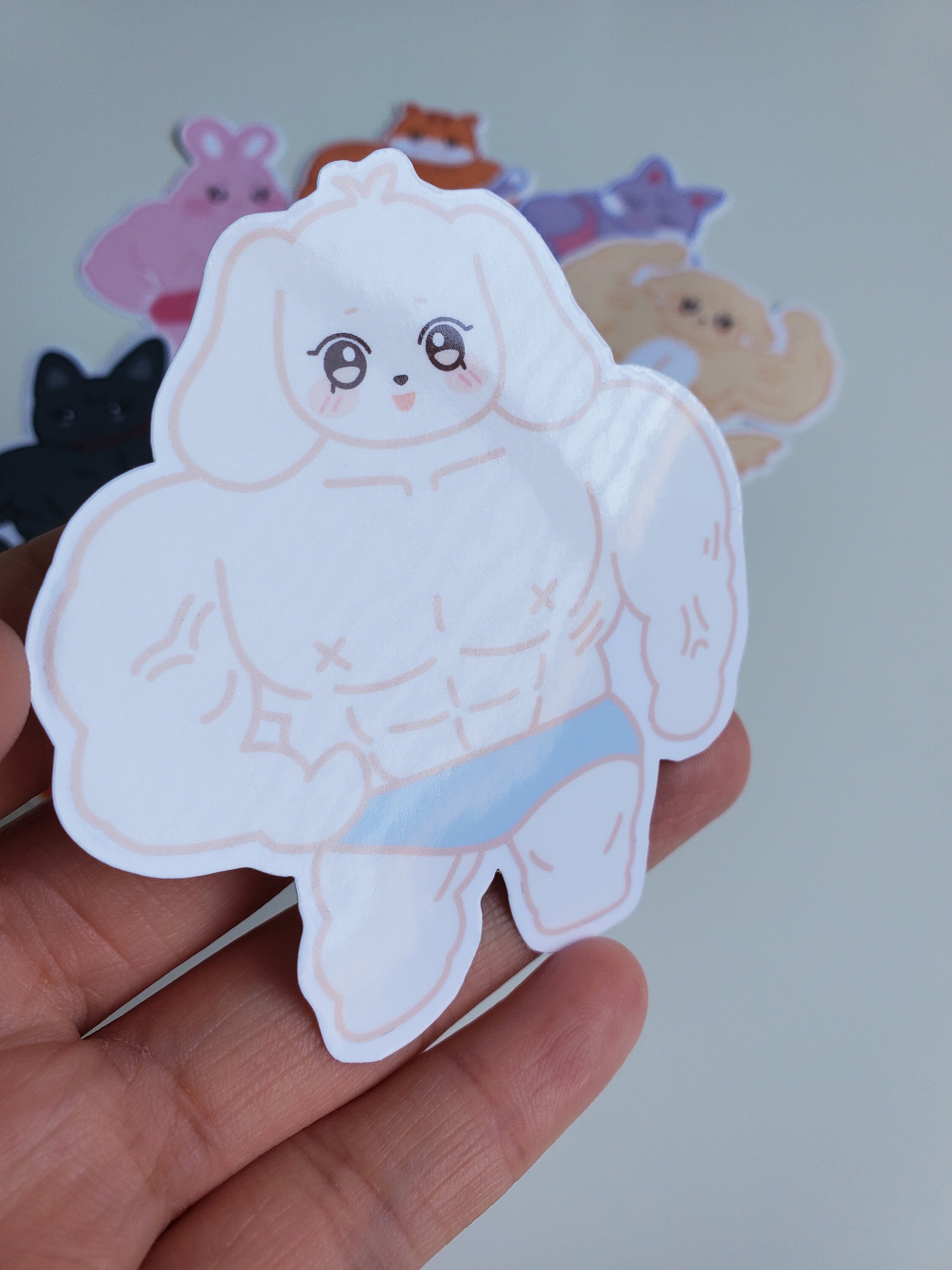 Buff Aniteez Stickers Ot8 Ateez Funny Stickers Kpop Funny Stickers ...