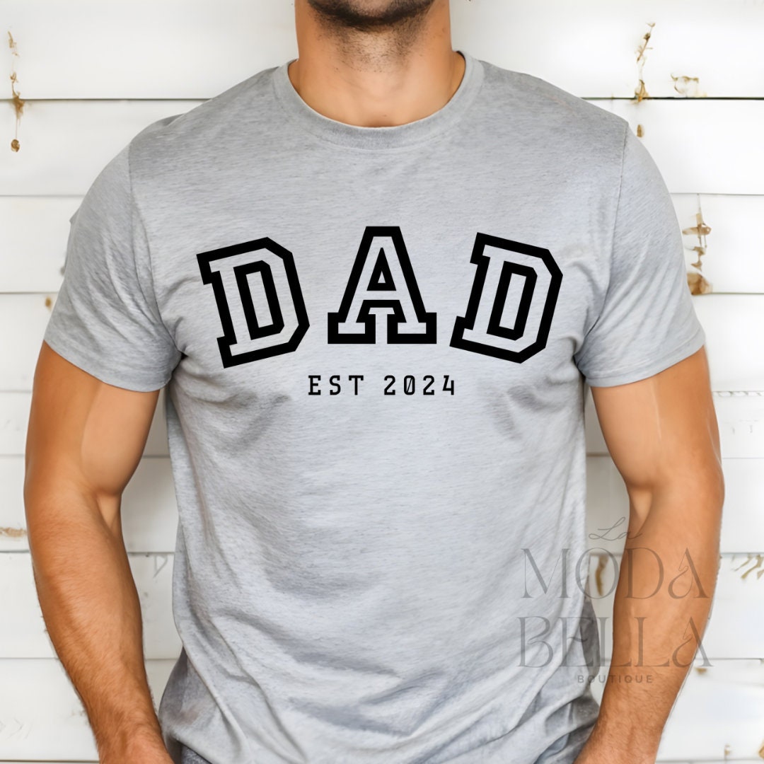 Dad Est 2024 PNG File, Instant Download, New Dad, Boy Dad, Girl Dad ...