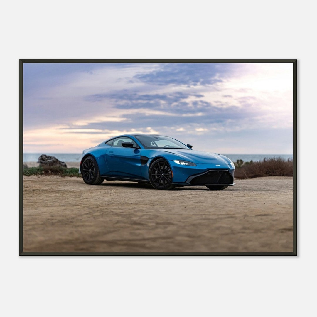 Aston Martin Vantage Metal Frame Poster - Etsy