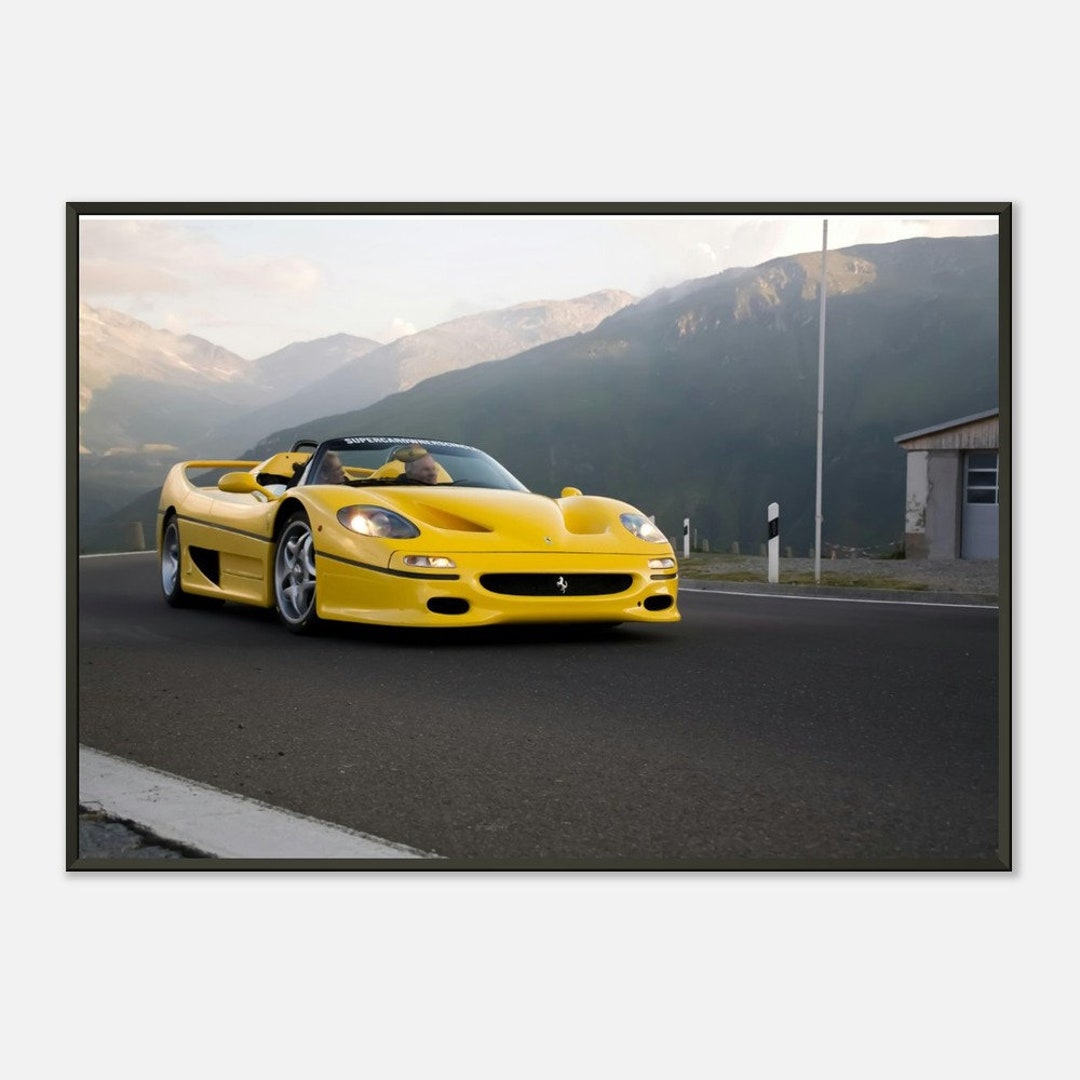 Ferrari F50 Metal Frame Poster - Etsy