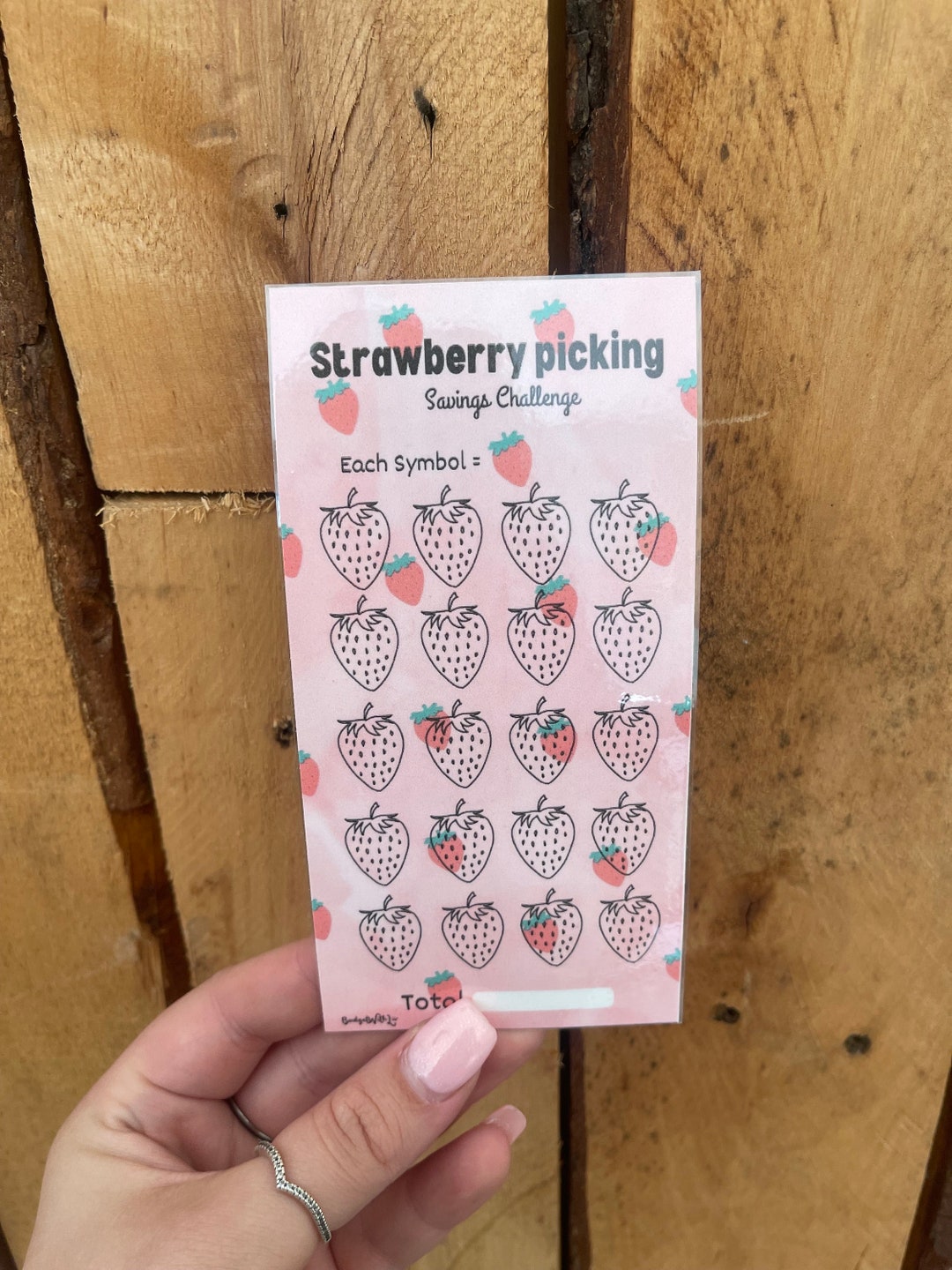 Strawberry Picking Savings Tracker - Etsy