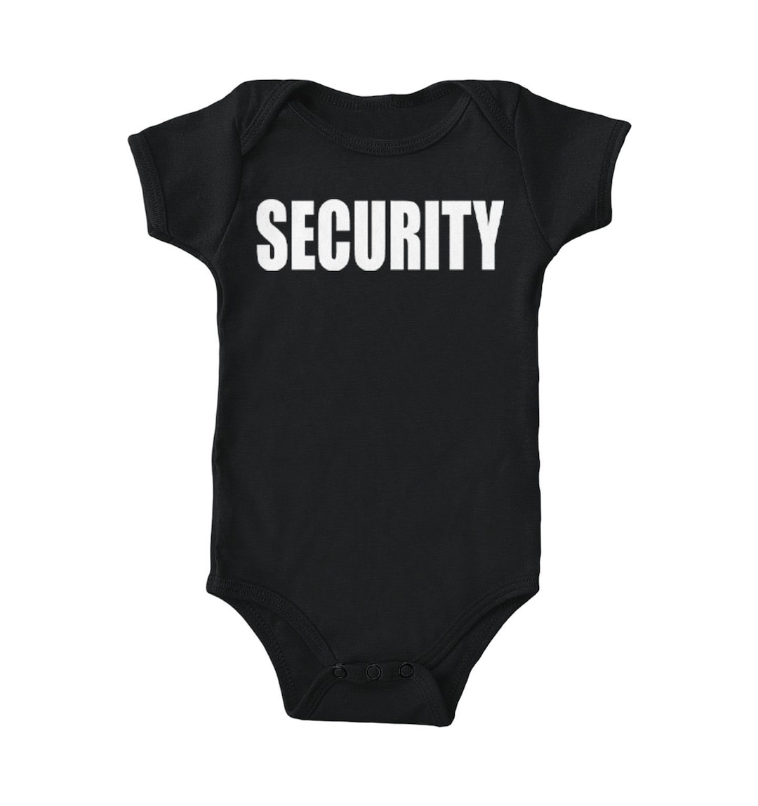 Security Costume - Kids Short Sleeve Bodysuit Onesie - Bodyguard Tough ...