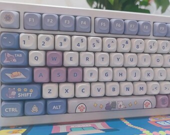 Red Keycaps, Artisan Keycaps, Custom Keycaps Backlit Set 160 PBT Keys ...