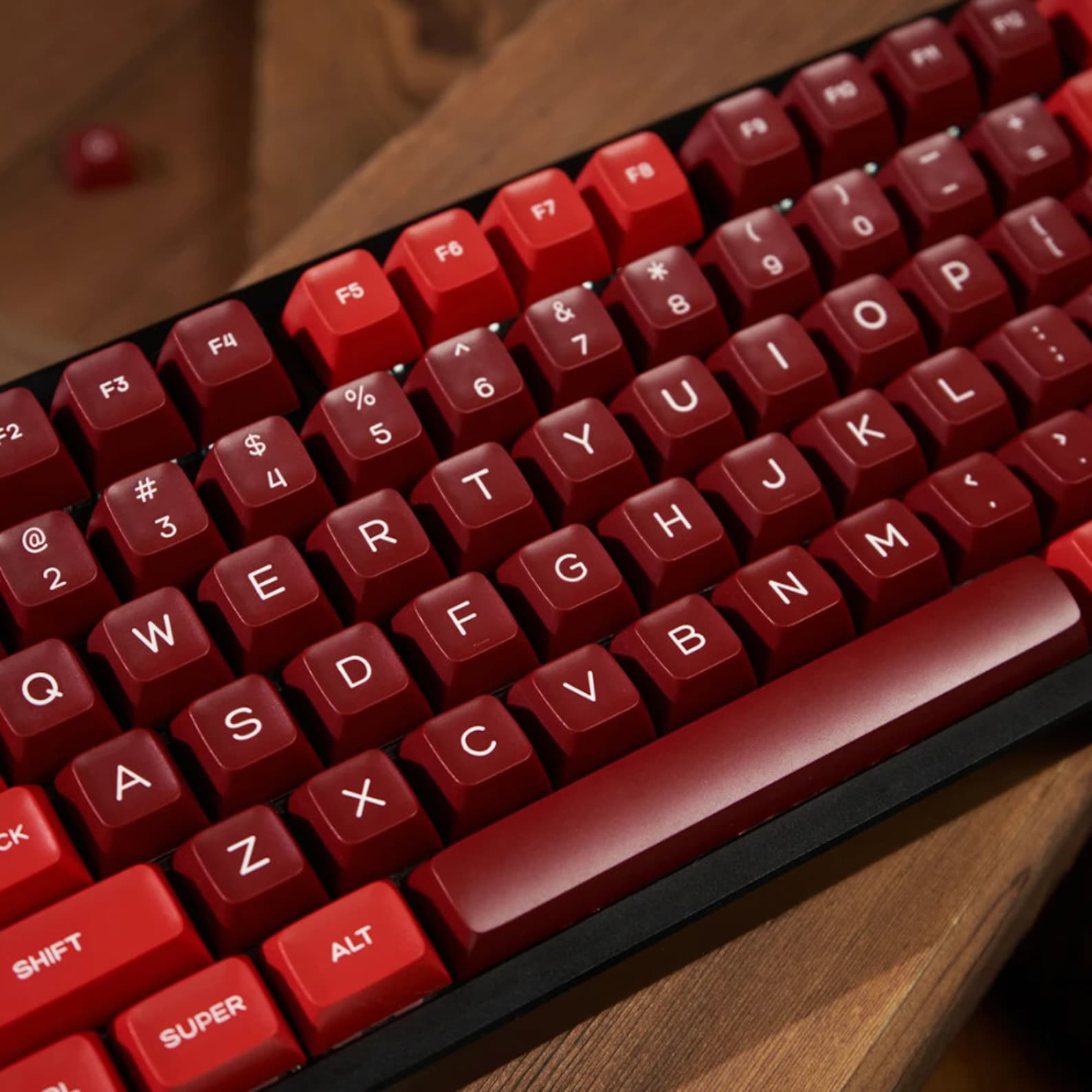 Red Keycaps, Artisan Keycaps, Custom Keycaps Backlit Set 160 PBT Keys ...