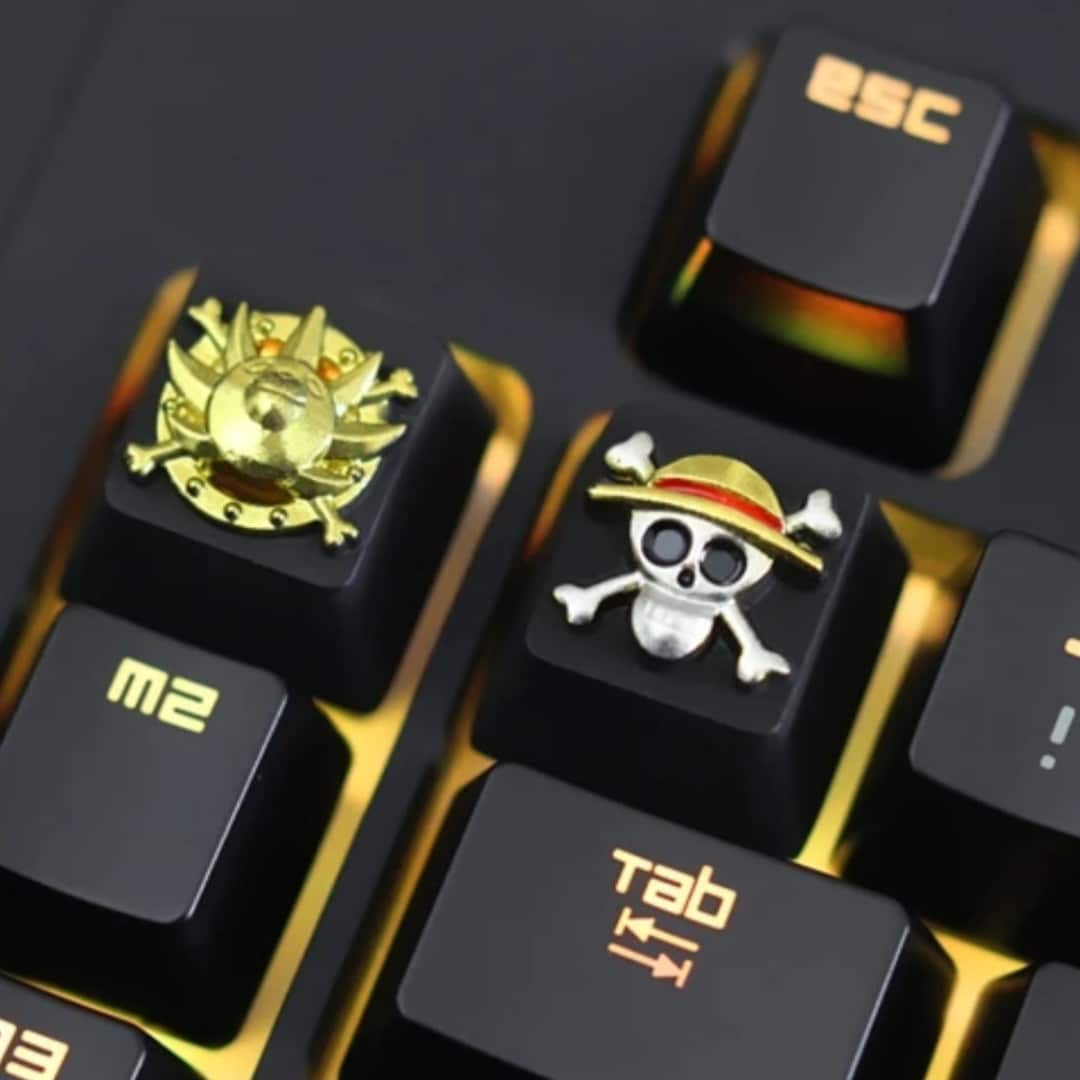 ONE PIECE Keycaps Custom Keycaps Artisan Keycap Metal for Mechanical ...