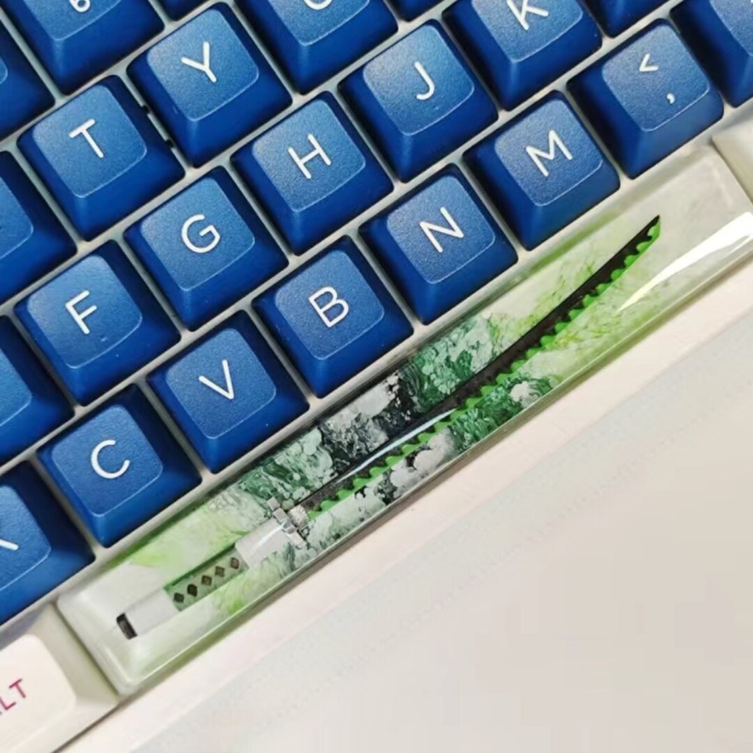 KATANA Spacebar, Keycaps Custom, Keycaps Artisan Keycap Epoxy Resin for ...