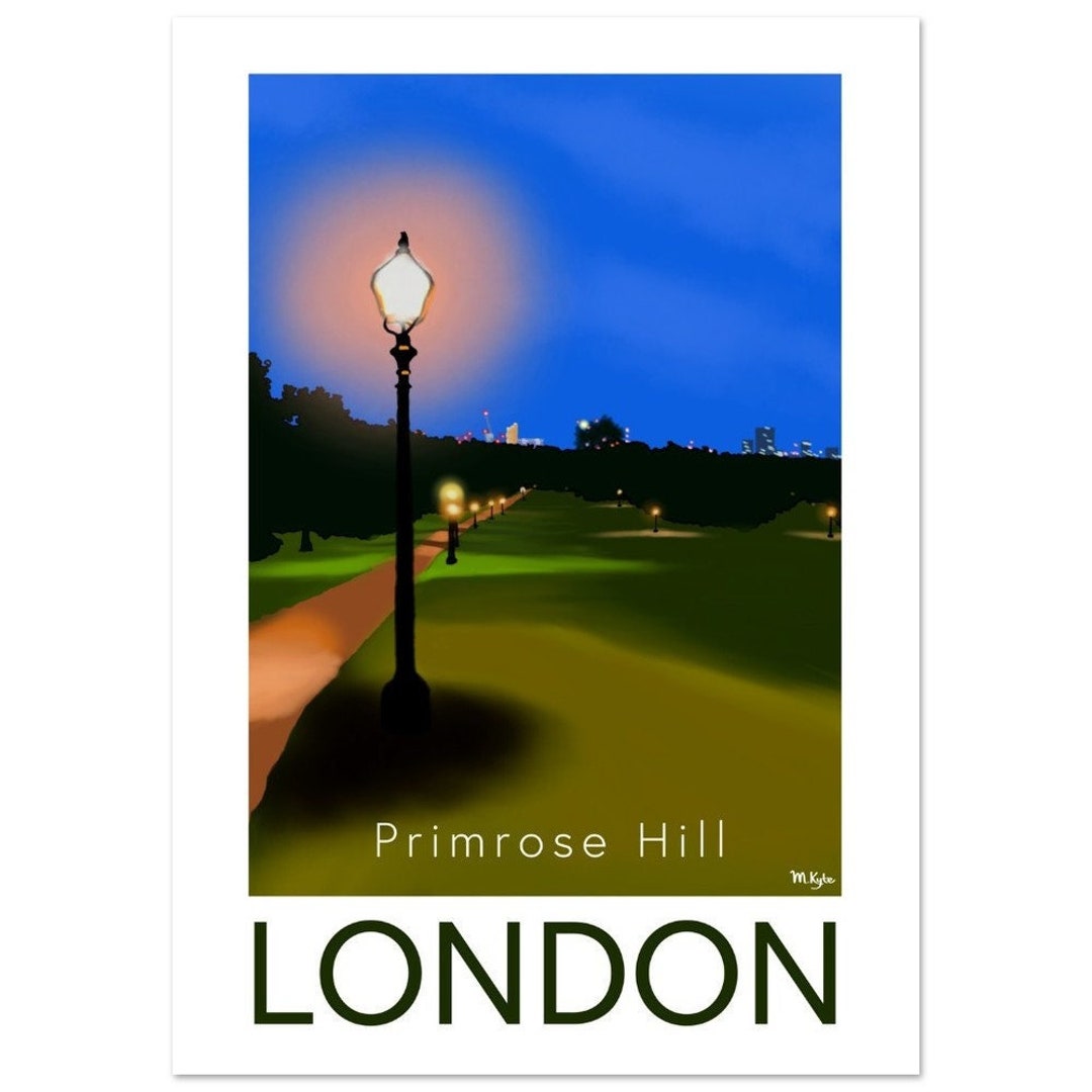Primrose Hill - a Poster Created From Original Artwork - Etsy