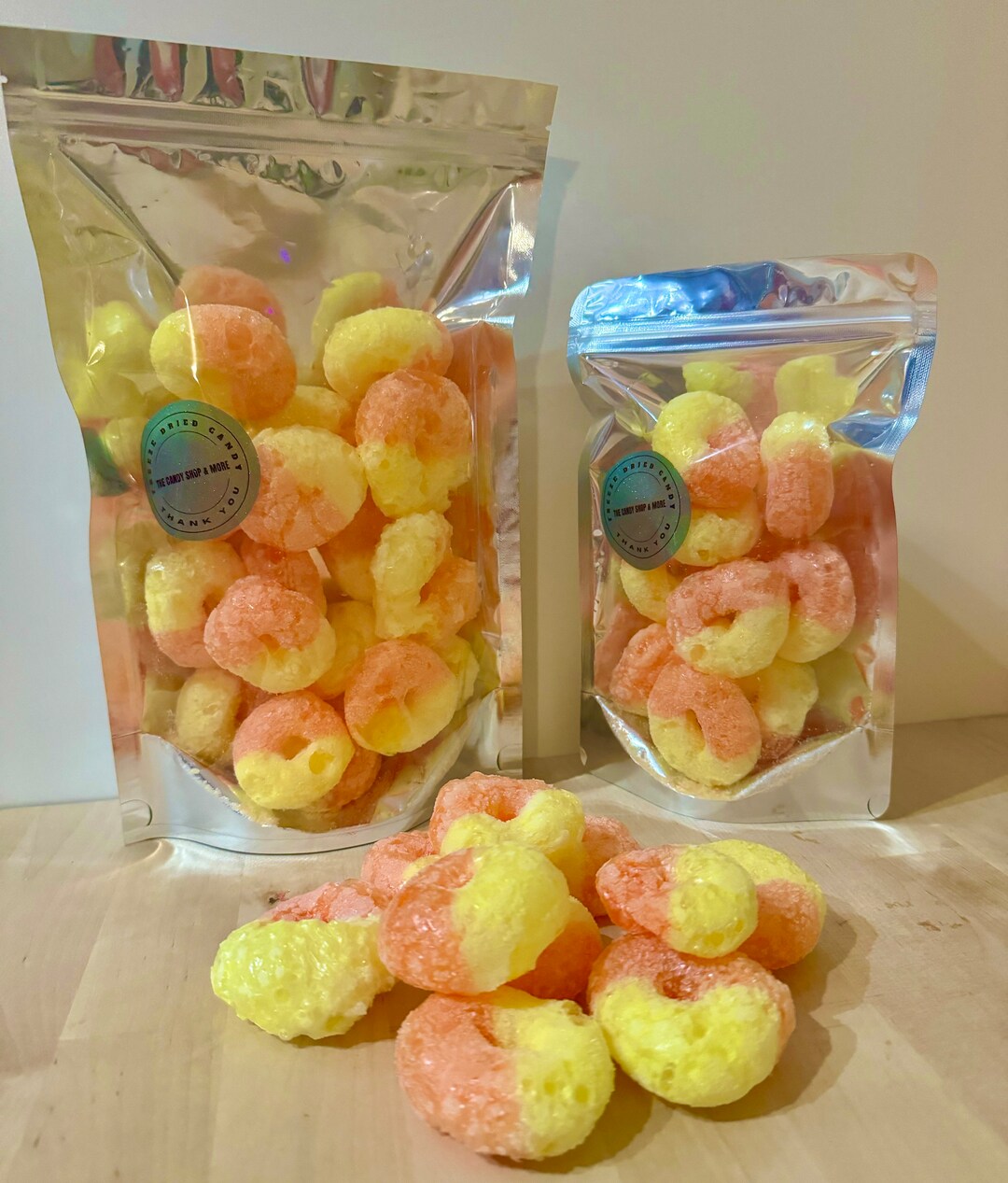 Freeze Dried Peach Puffs Peach Puffs Freeze Dried Candy Candy Peach ...