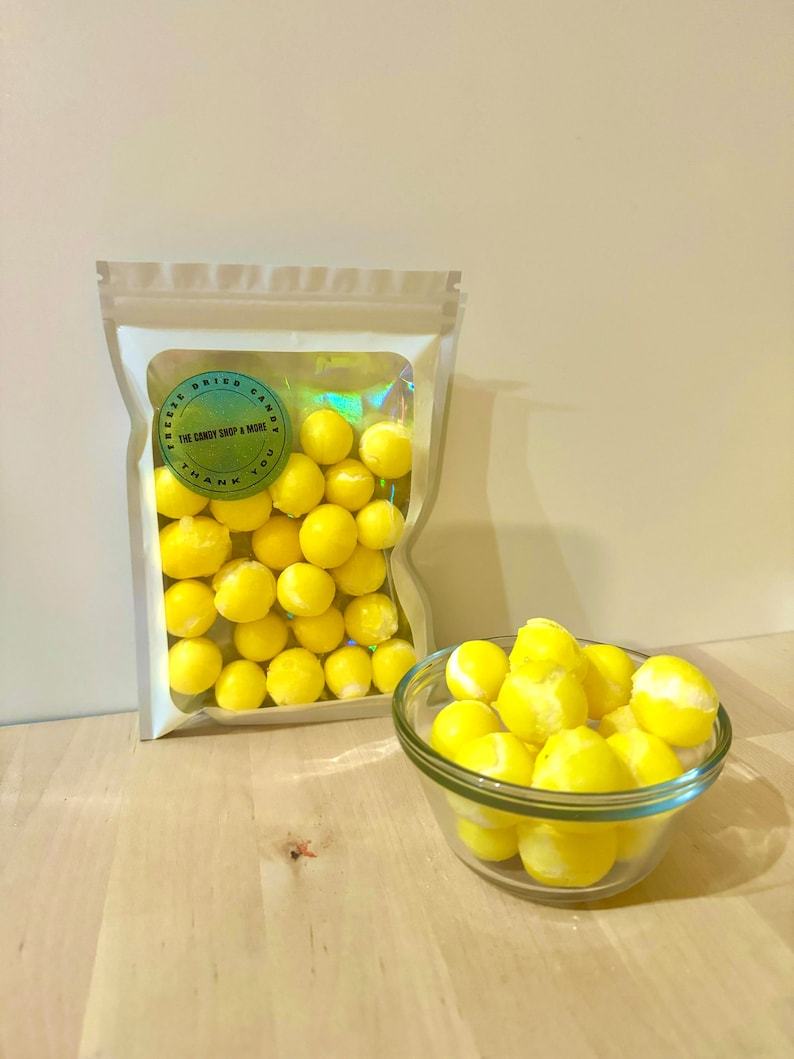 Freeze Dried Lemon Puffs - Freeze Dried Lemon Headz - Lemon Candy ...