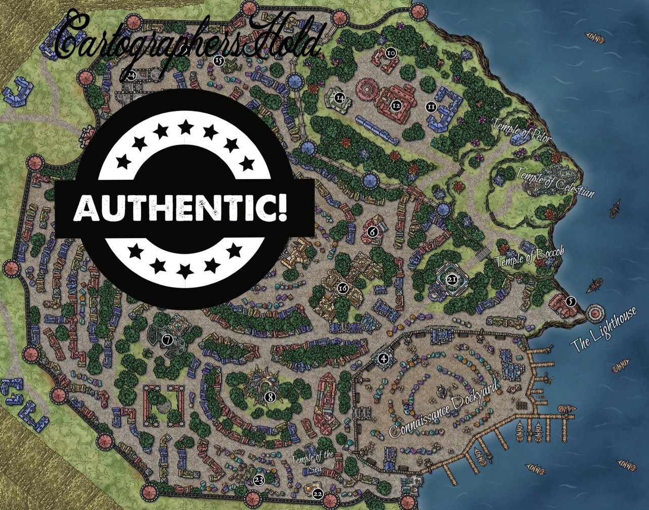 Custom Fantasy Map for Tabletop Games, Writers, Map Enthusiasts - Etsy