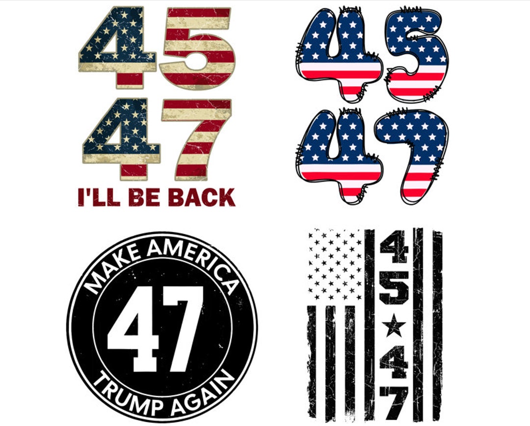 Trump 45 47 Png, Trump 47 Png 2024, Trump Varsity PNG, Distressed Trump ...