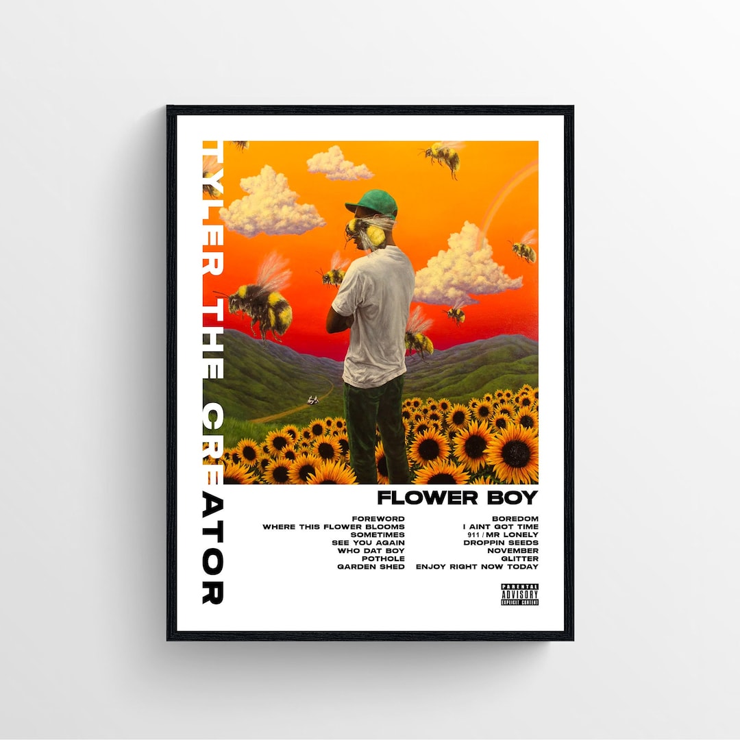 Tyler the Creator Flower Boy Album Cover Poster, Music Lover Gift, Rap ...