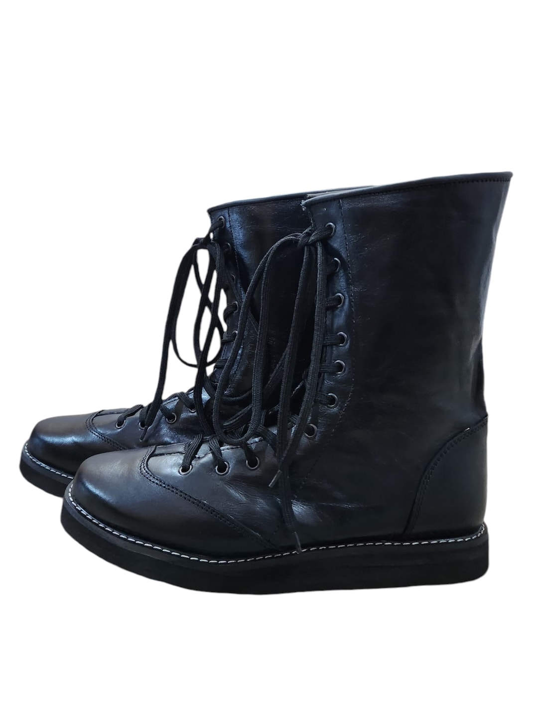 Pro Wrestling Boots, Low Cut, 100% Original Leather, Handmade, Black ...