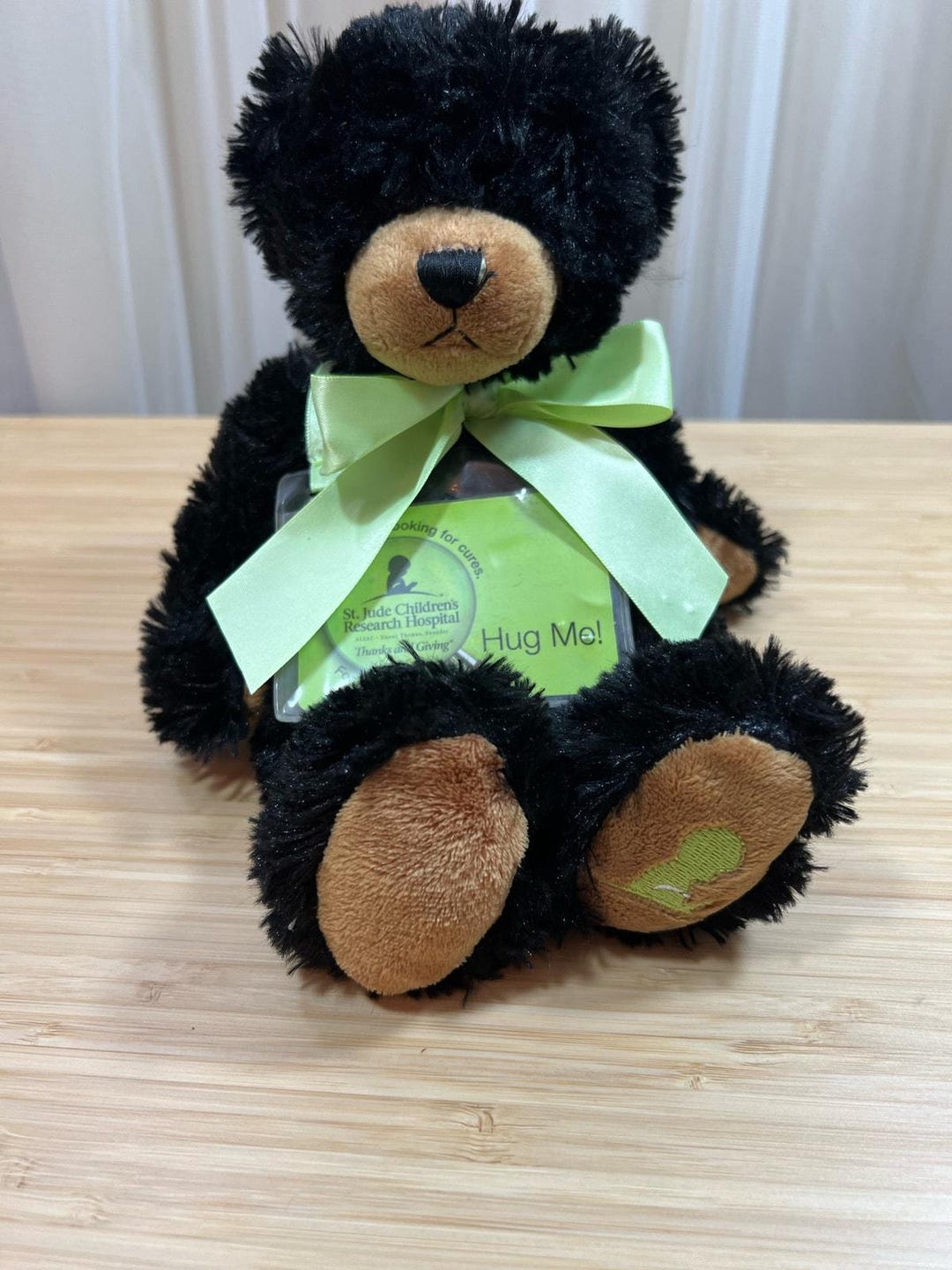 St. Jude Teddy Bear Unisex Kids Black Stuffed Animal 10 Soft Plush Toy ...