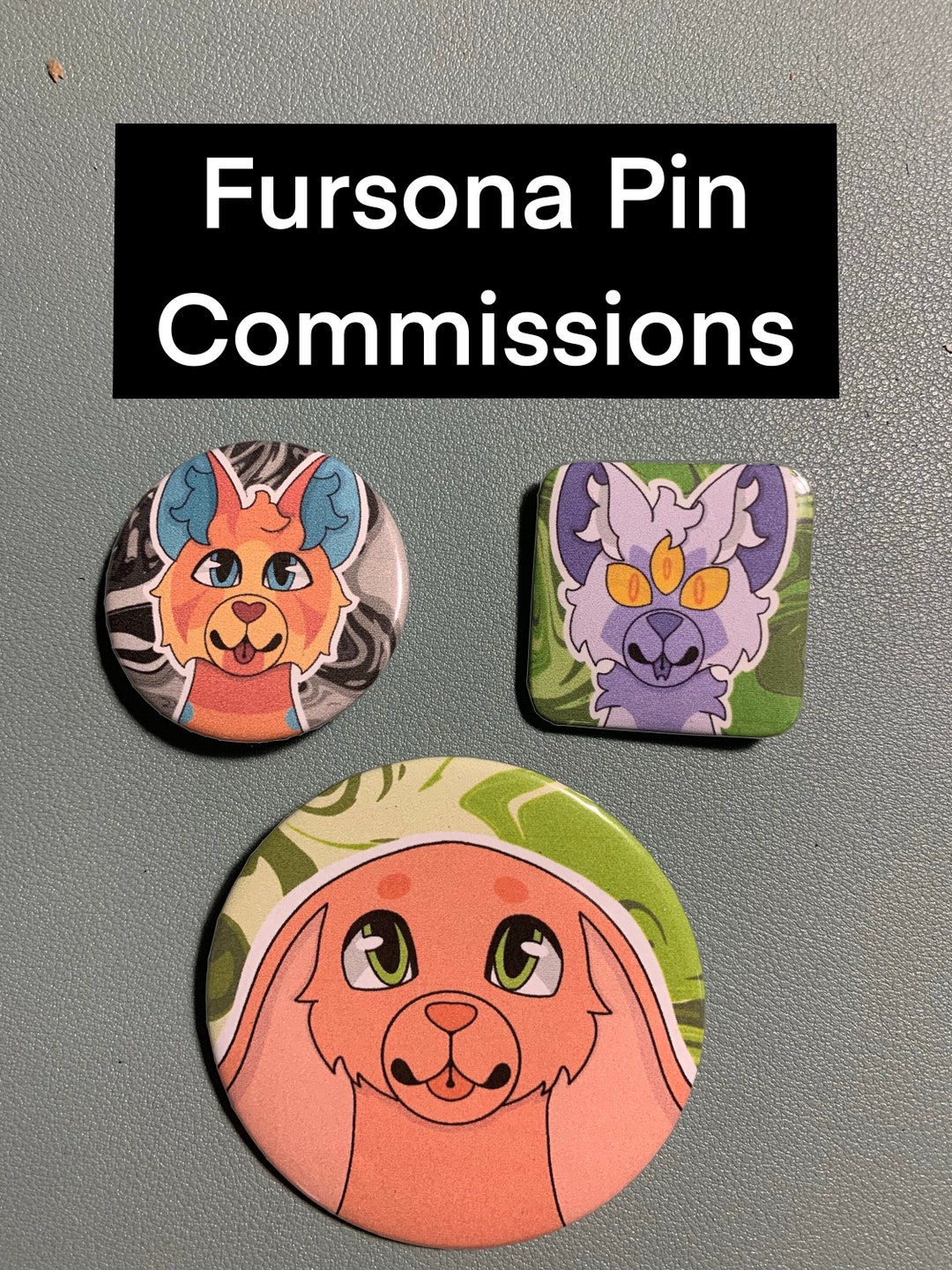 Fursona Pin Commissions read Description Before Buying - Etsy