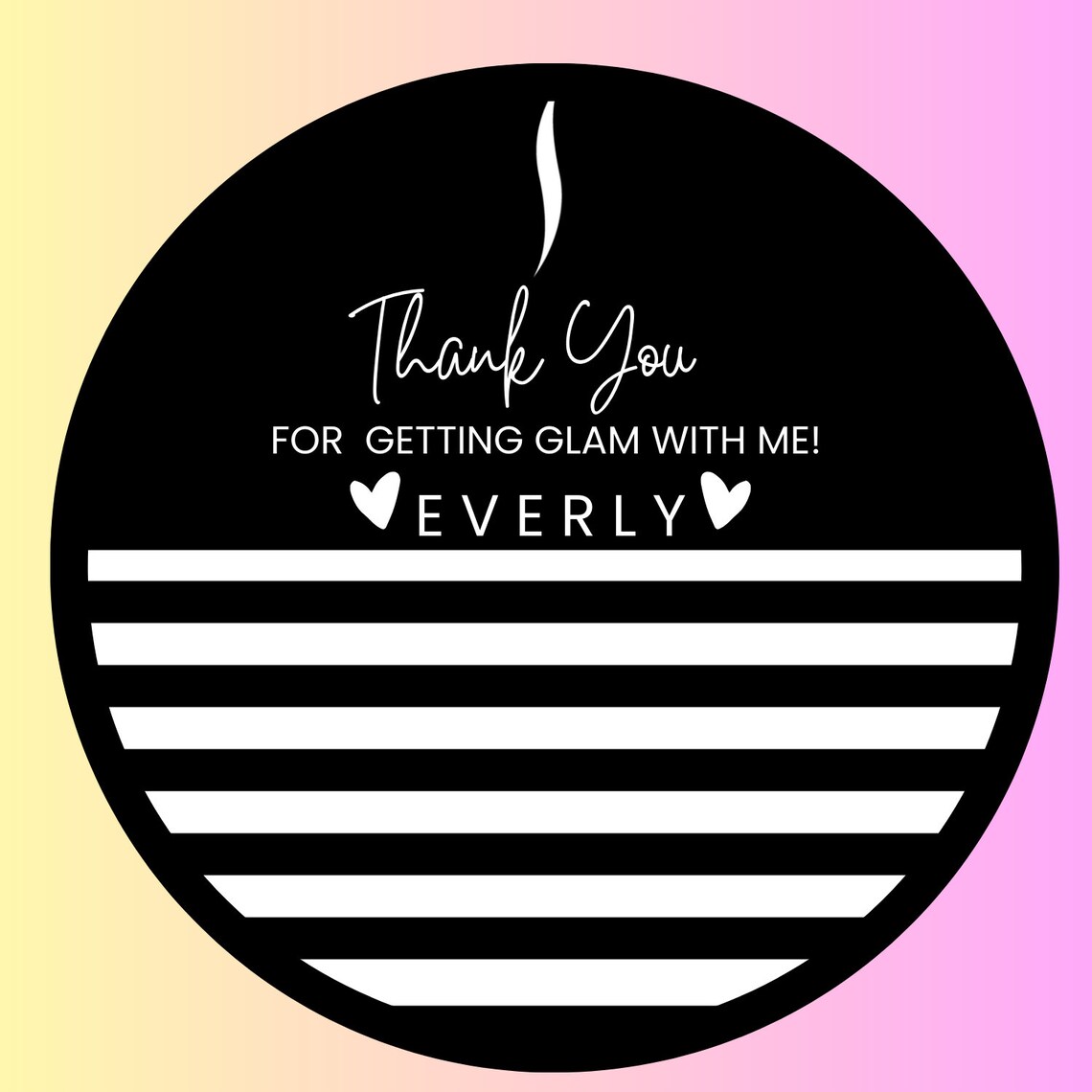 SEPHORA INSPIRED Personalized Stickers Download Birthday Party Makeup ...