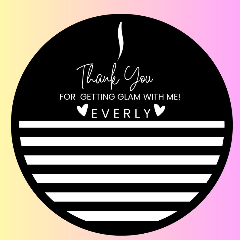 SEPHORA INSPIRED Personalized Stickers Download Birthday Party Makeup ...