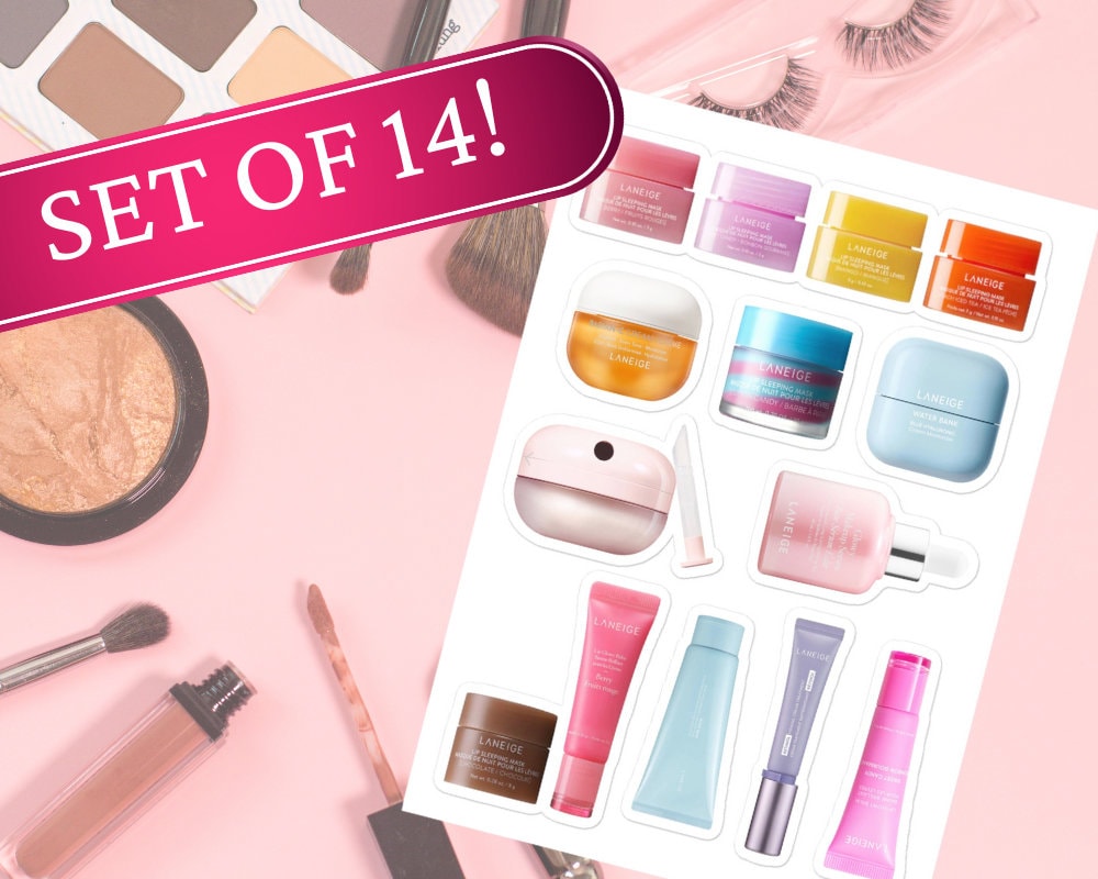 Laneige Stickers Skin Care Hair Sephora Teen Tween Gift Sheet of 12 ...