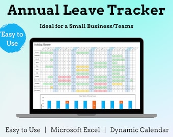 20 Cute Annual Leave Tracker Planner Stickers - Etsy
